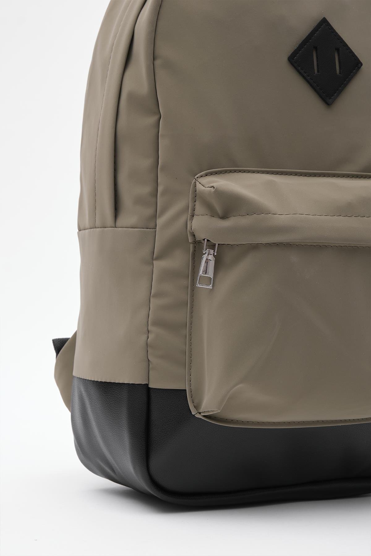 citycenterfashion Unisex Etiket Detaylı Düz Fermuarlı Sırt Çantası cty ...