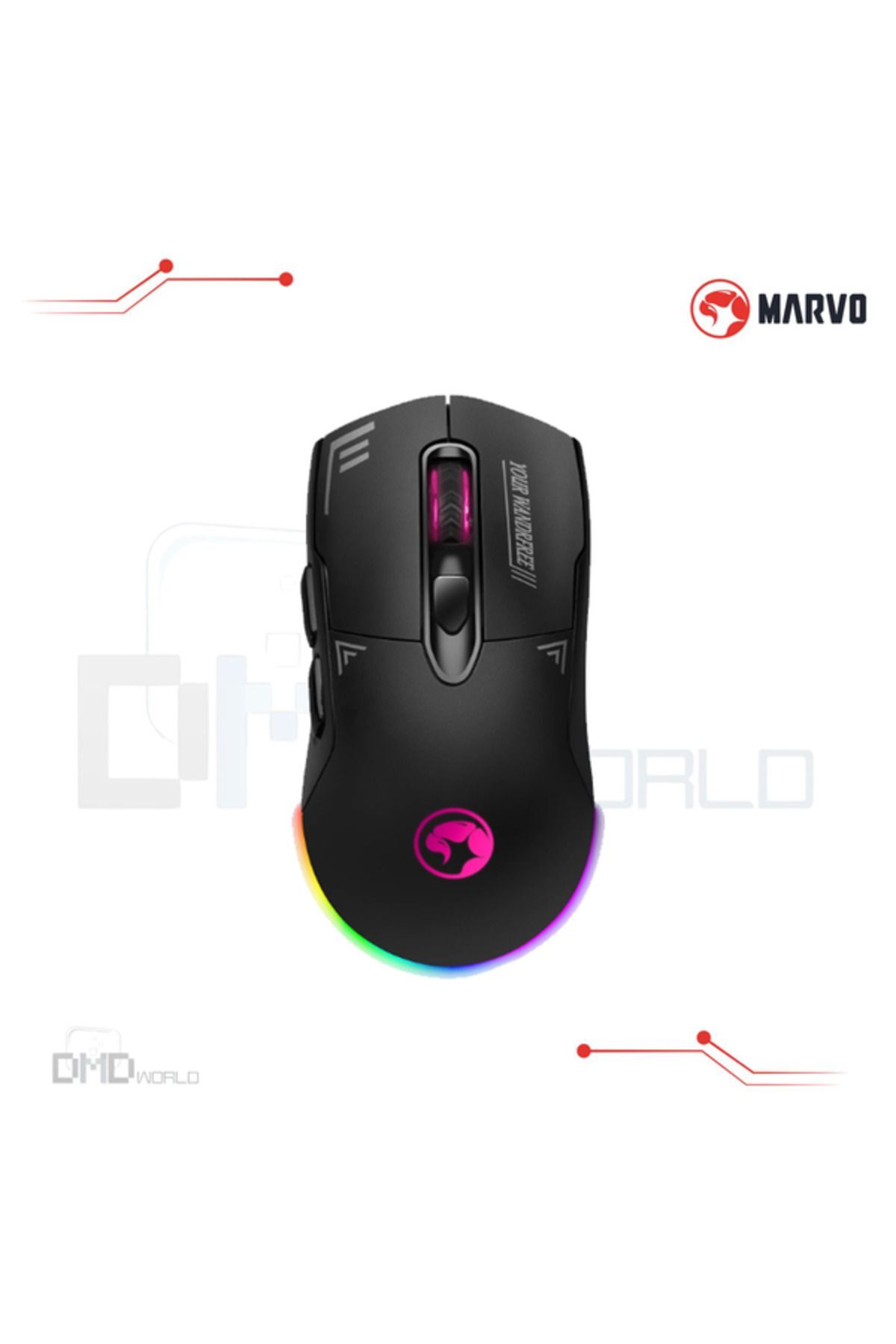 MARVO M803w Bk Rgb Kablosuz Oyuncu Mouse - Fiyatı, Yorumları