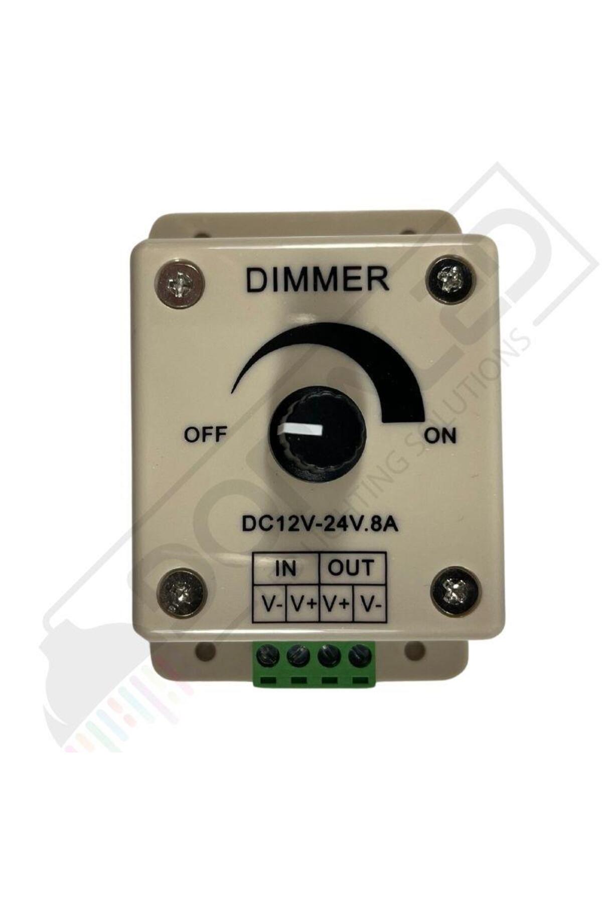 DORA LED Manuel Led Dimmer 12-24v 8a Dc Dimmer 12-24 Volt Şerit Led ...