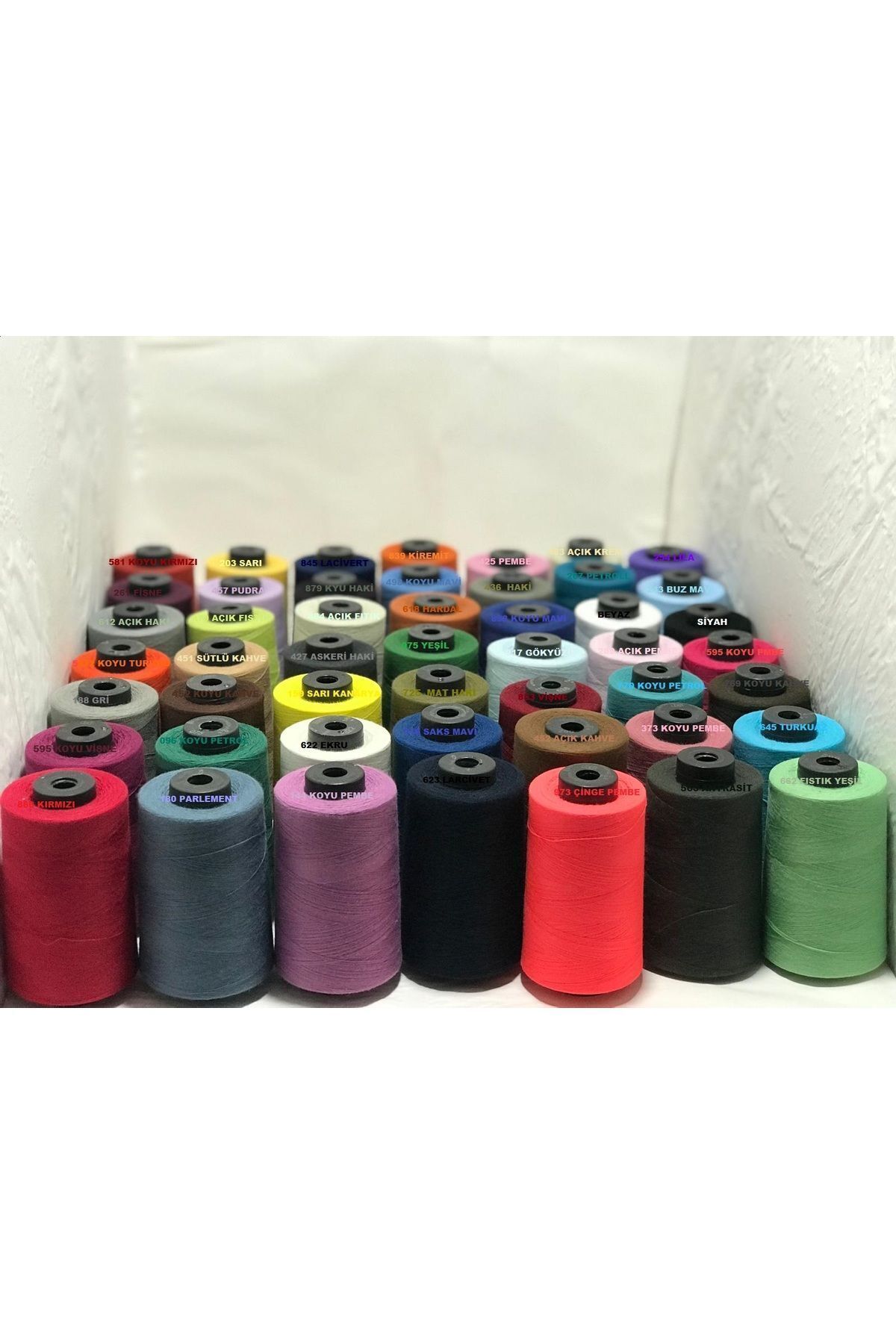 Lider İplik Dikiş İplik 49'lı Değişik Renk Set Dikiş İpliği 120 No ...