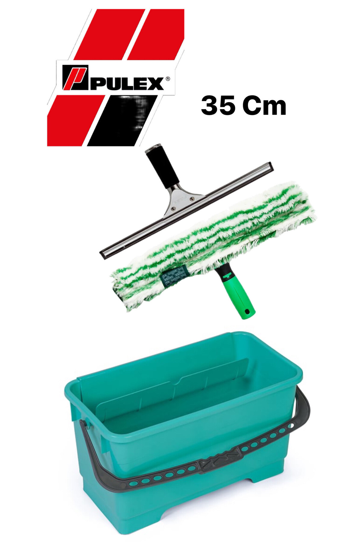 MCK Plus Pulex Profesyonel EvTemizleme Seti 35 cm çekçek+35 cm Peluş ...