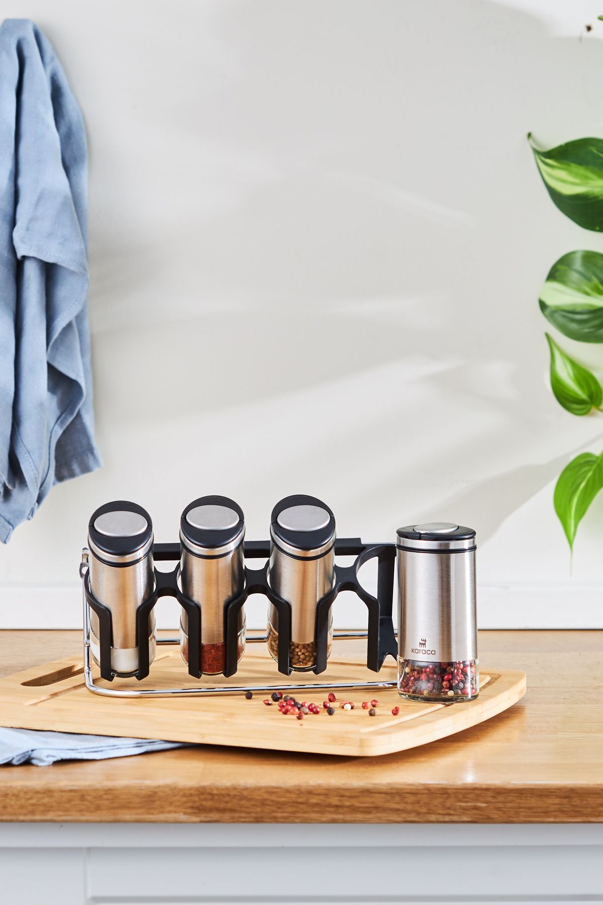 Karaca Walter Inox Line 4'lü Standlı Baharat Takımı - Fiyatı, Yorumları