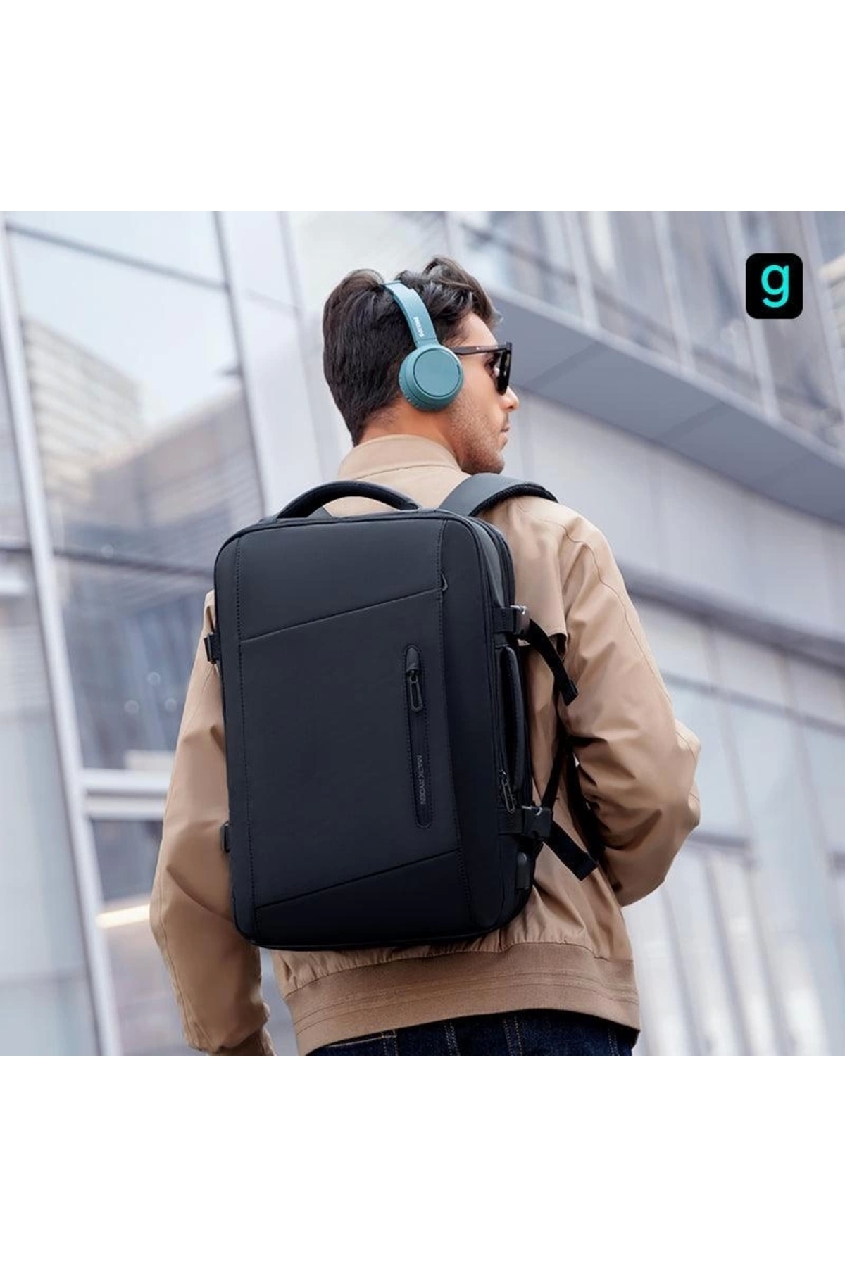 Mark Ryden Expandos Laptop Sırt Çantası Genişletilebilir Iç Hacim Şarj ...