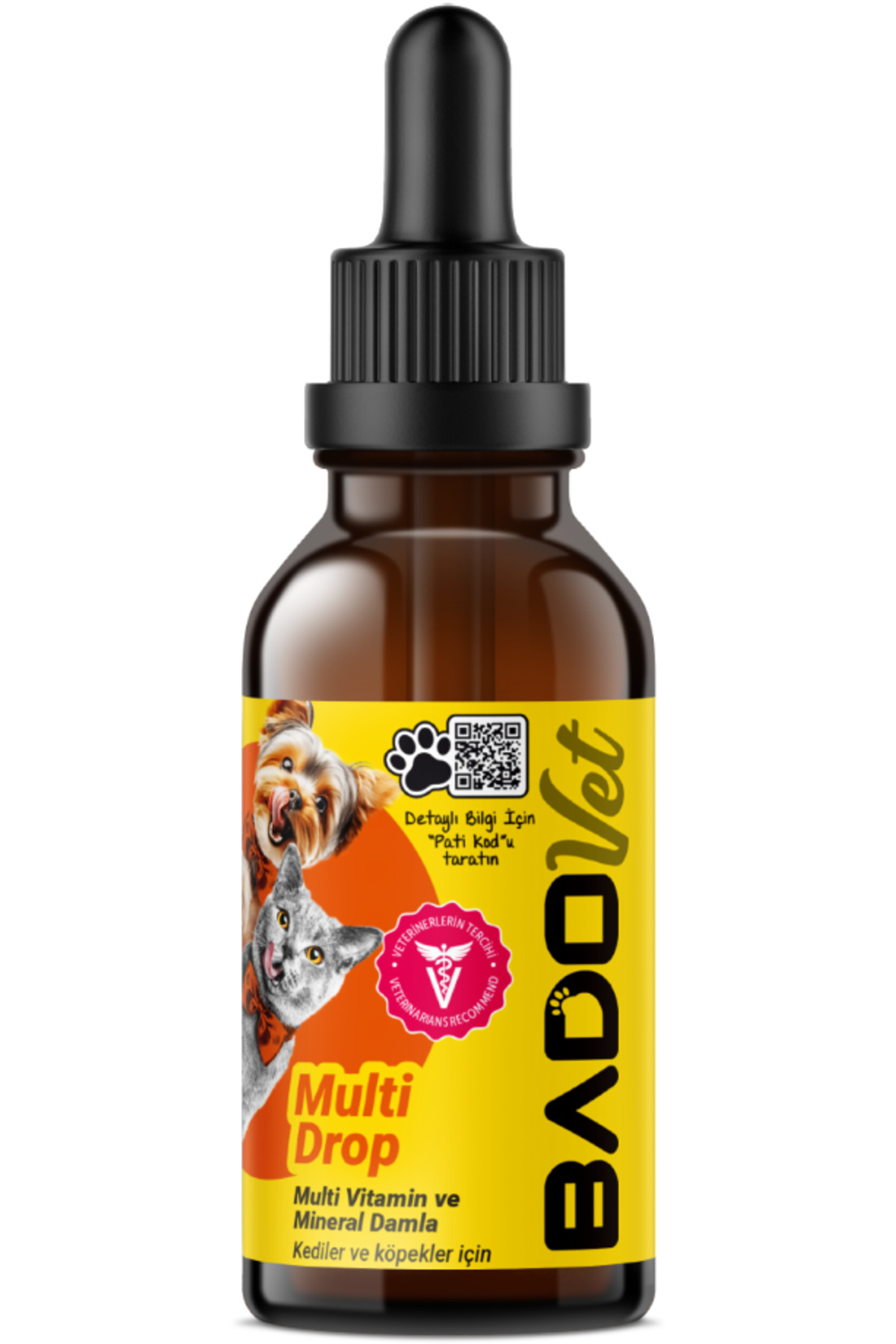 Bado Multi Drop Kedi Ve Köpekler Için Multi Vitamin Mineral Damla 50 ml ...