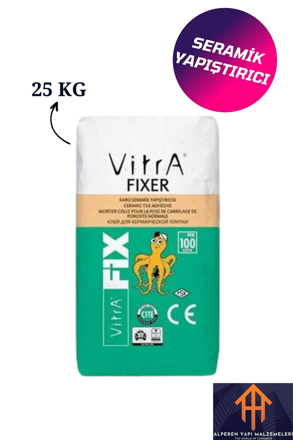 VitrA 25 KG - GRİ VİTRA Mr Fixer Seramik Yapıştırıcı / GRANİK VE SERAMİK YAPIŞTIRICI Fiyatı ...