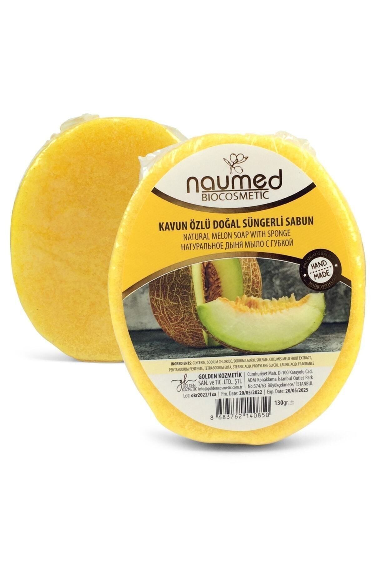 NAUMED Kavun Özlü Batık Önlemeye Yardımcı Doğal Süngerli Sabun 130gr ...