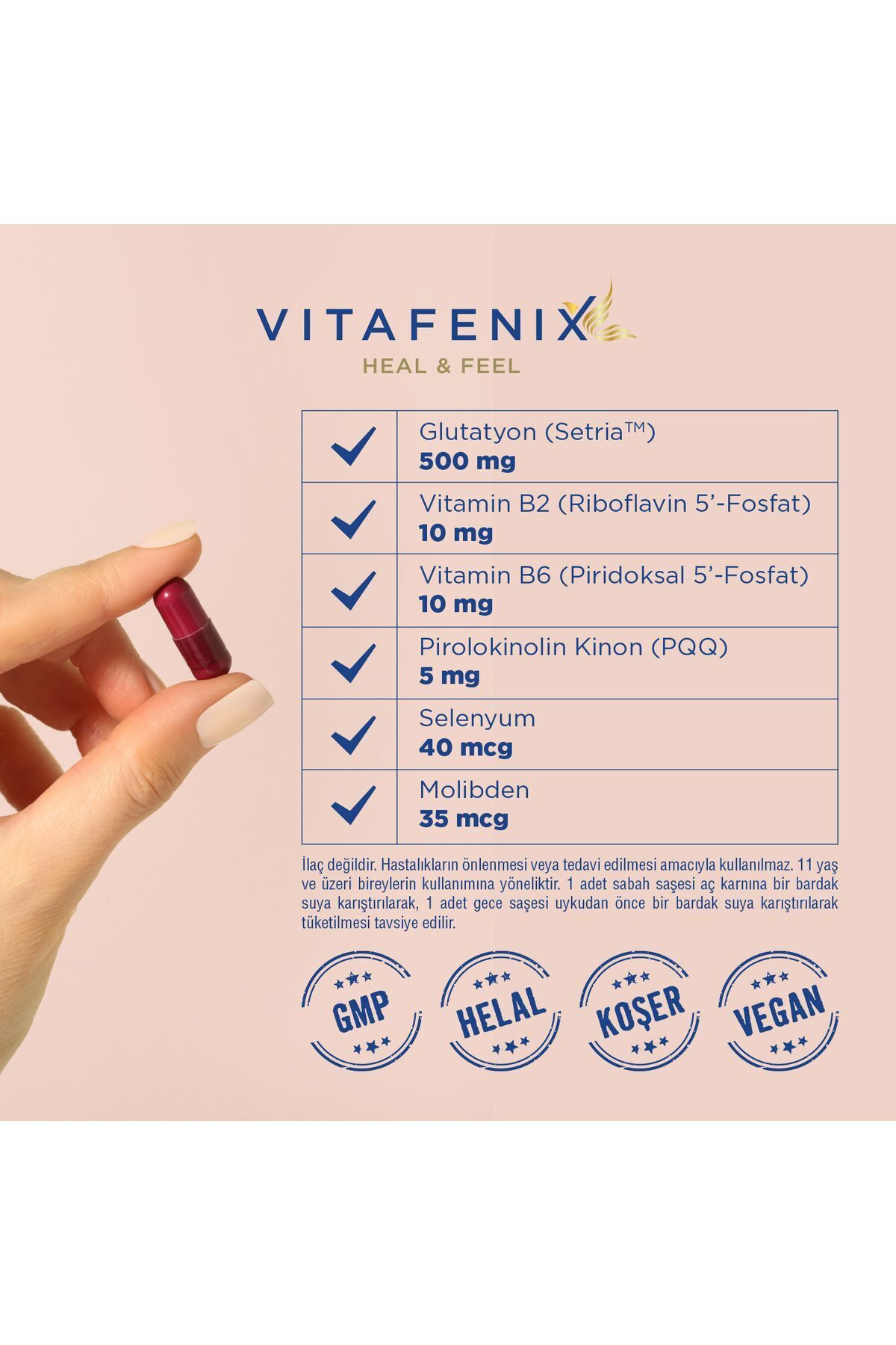 Vitafenix Angard Glutatyon (İNDİRGENMİŞ/REDUCED) Içeren Takviye Edici ...
