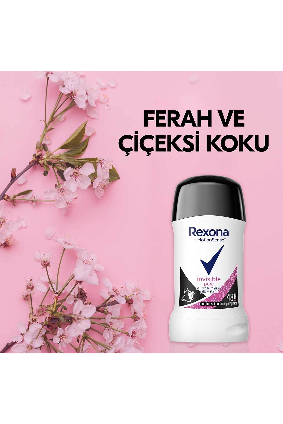 Rexona MotionSense Kadın Stick Deodorant Invisible Pure 40 ml x2 Fiyatı ...