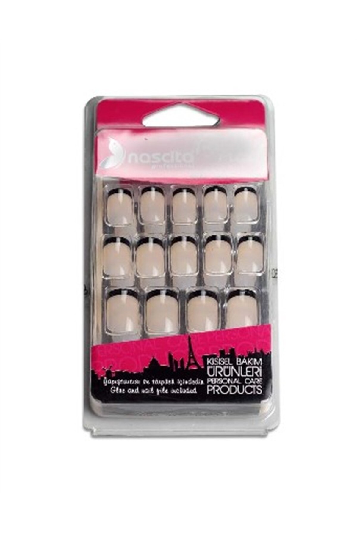 Nascita 24'lü Şefaf-siyah French Takma Tırnak -091 - Fiyatı, Yorumları