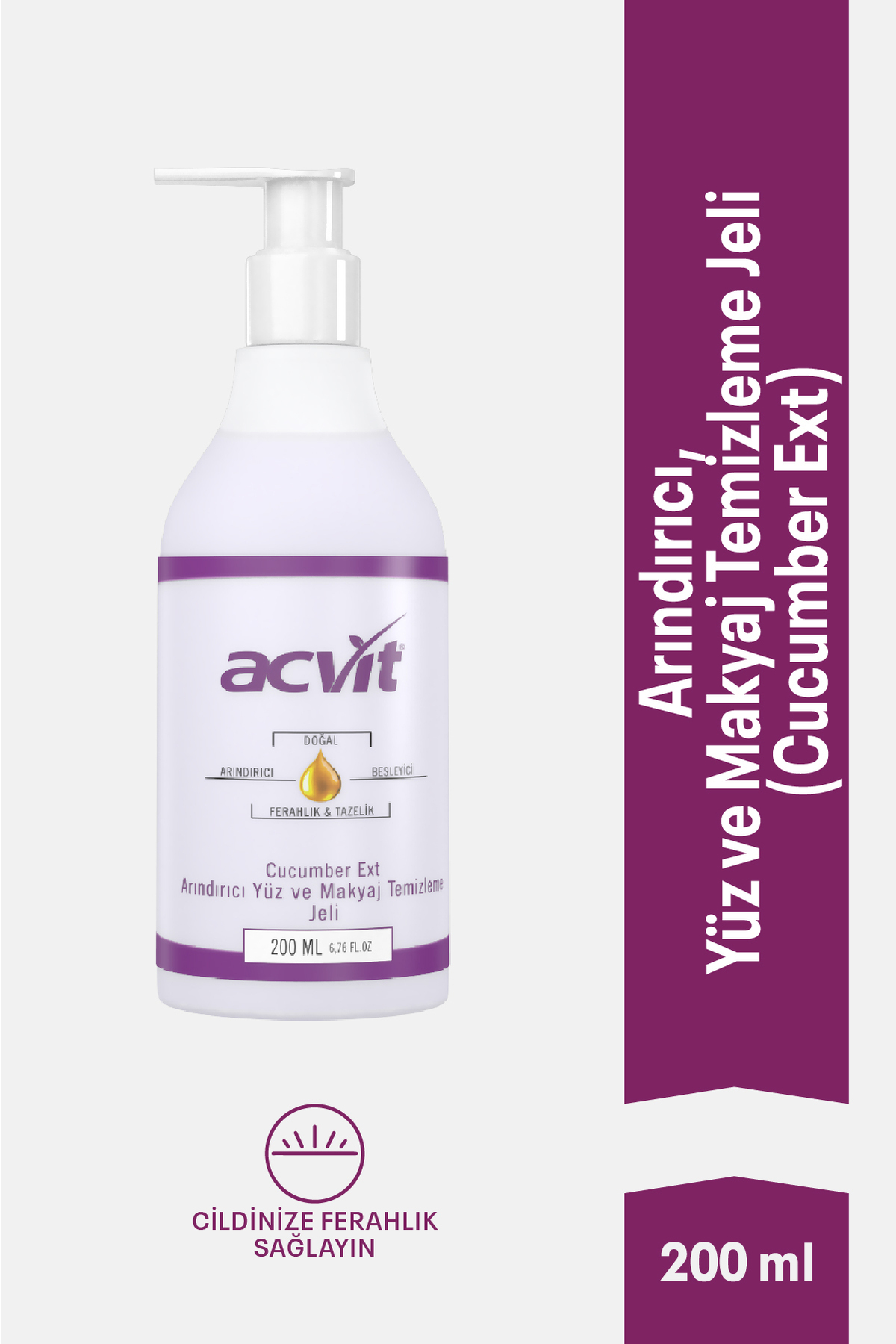 Acvit Arındırıcı Yüz Ve Makyaj Temizleme Jeli - 200 ml - Cildiniz Için ...