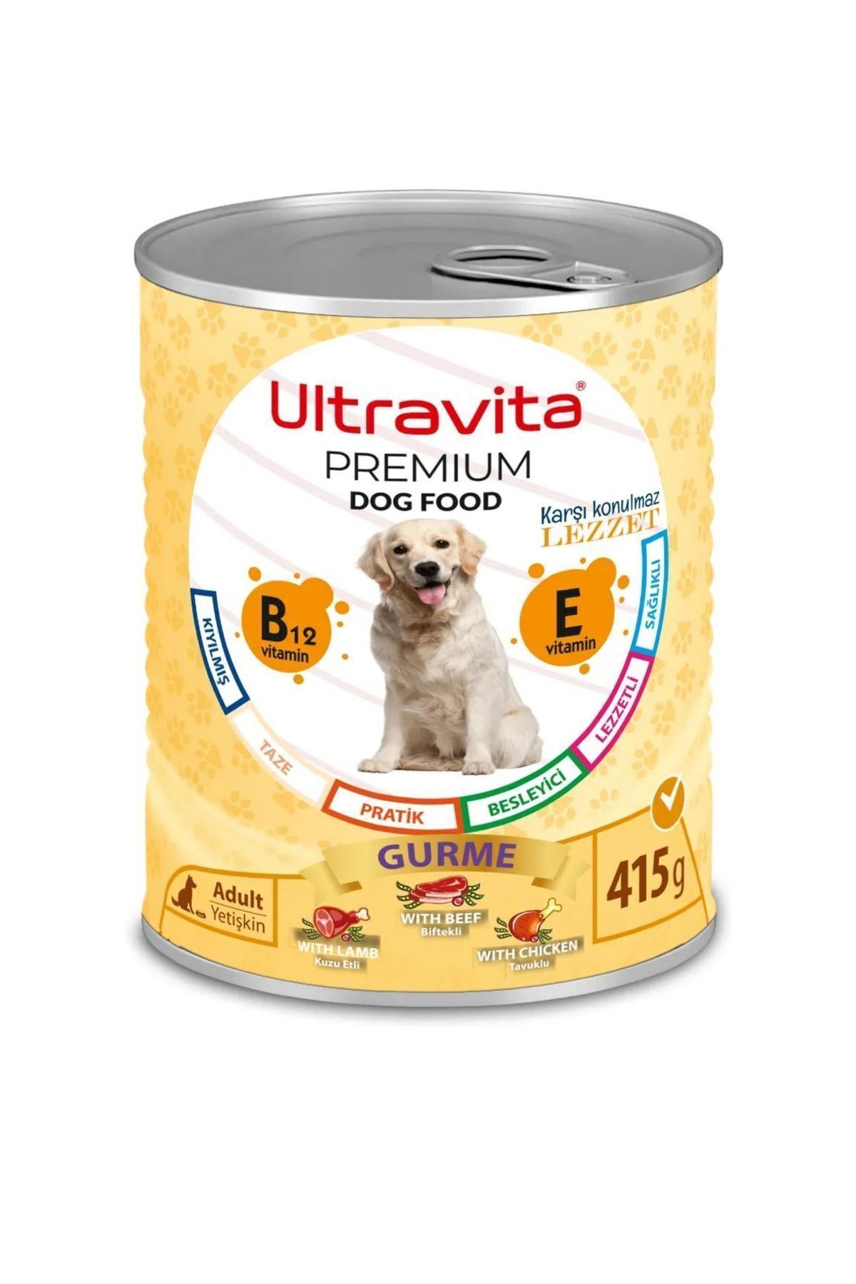 ULTRAVİTA Premium Yüksek Proteinli Karışık Konserve Yaş Köpek Maması ...