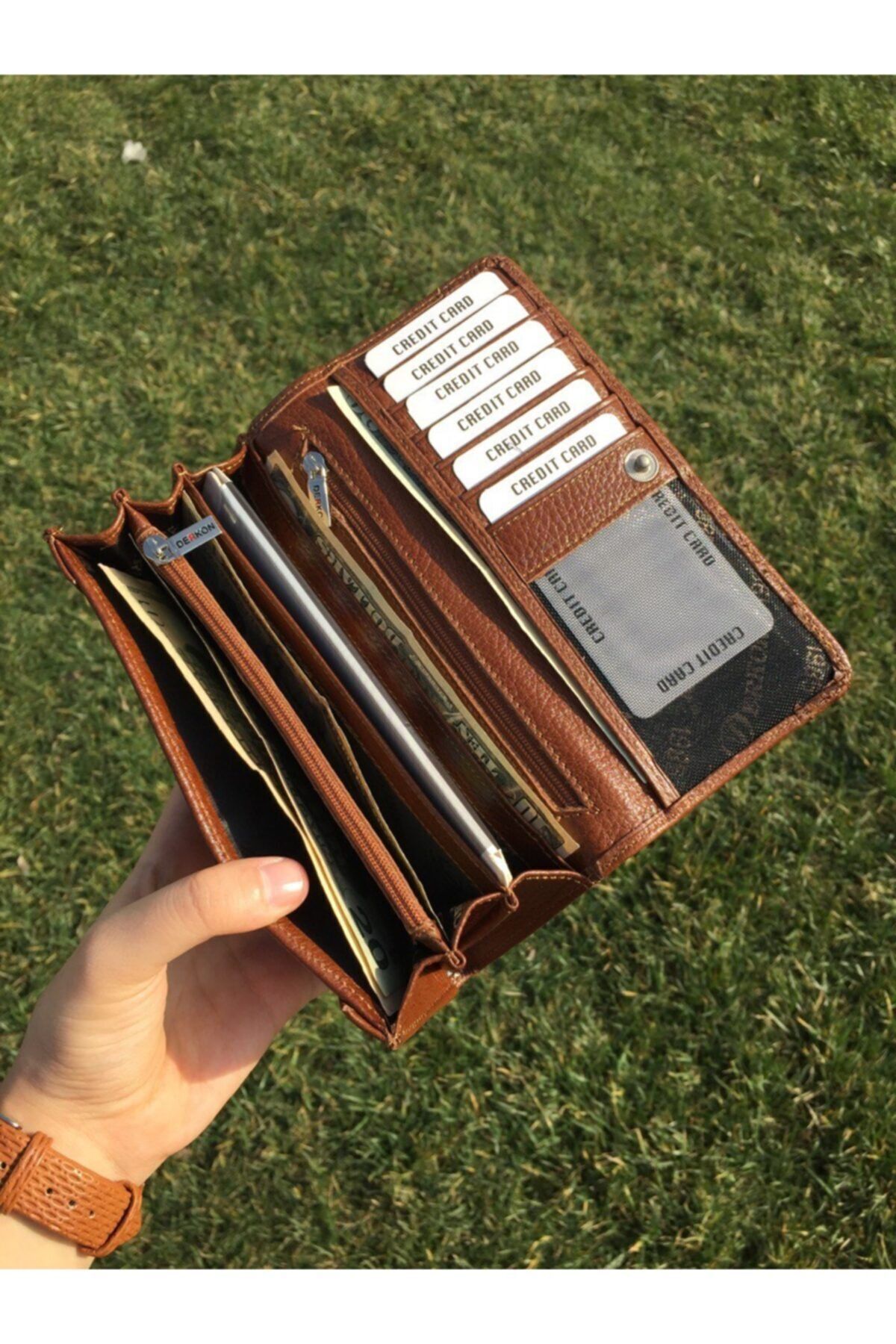 Derkon Genuine Leather Useful Women's Wallet- Trendyol