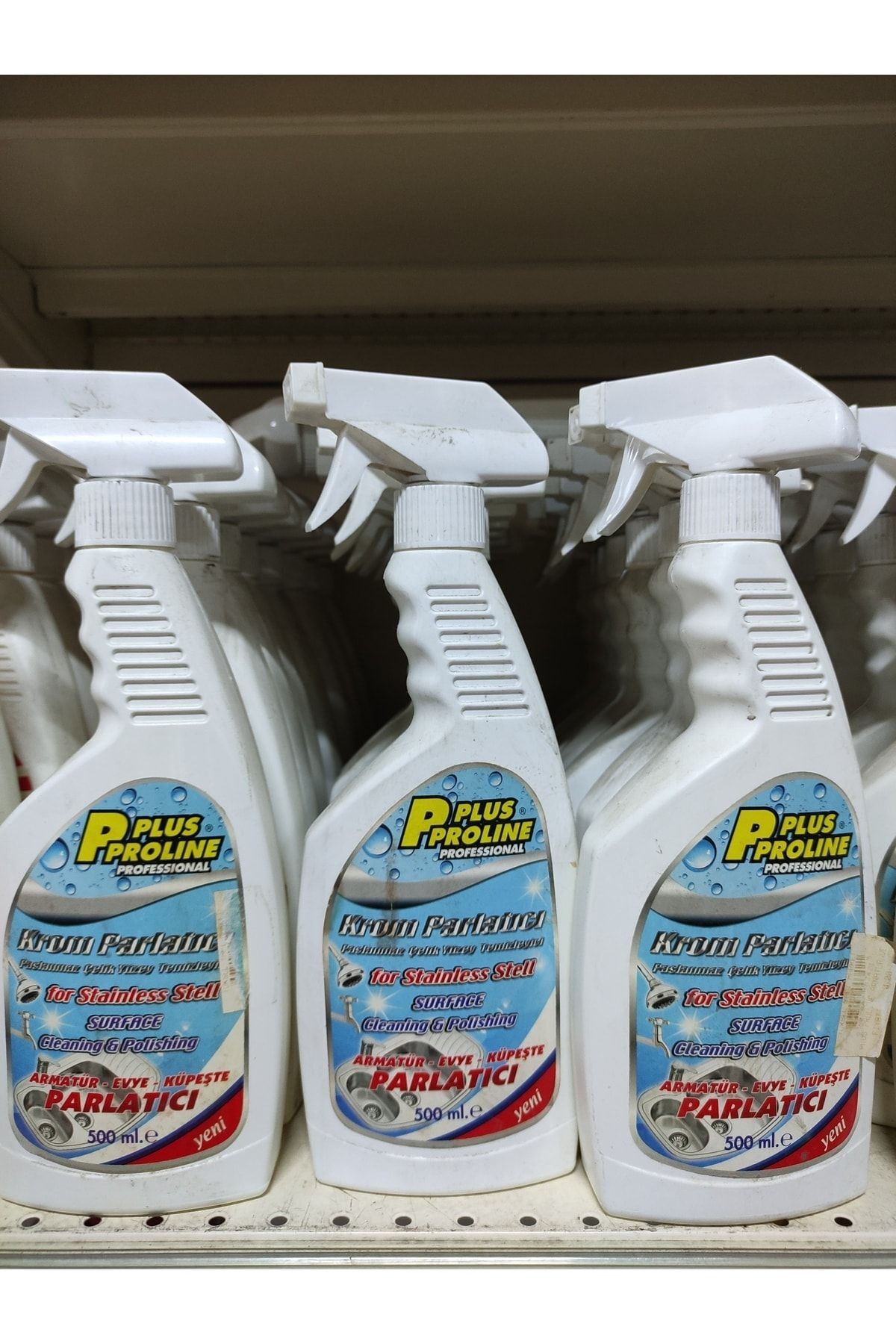 P PLUS PROLİNE P Plus Krom Evye Armatür Küpeşte Parlatıcı 500 ml 1 Adet ...