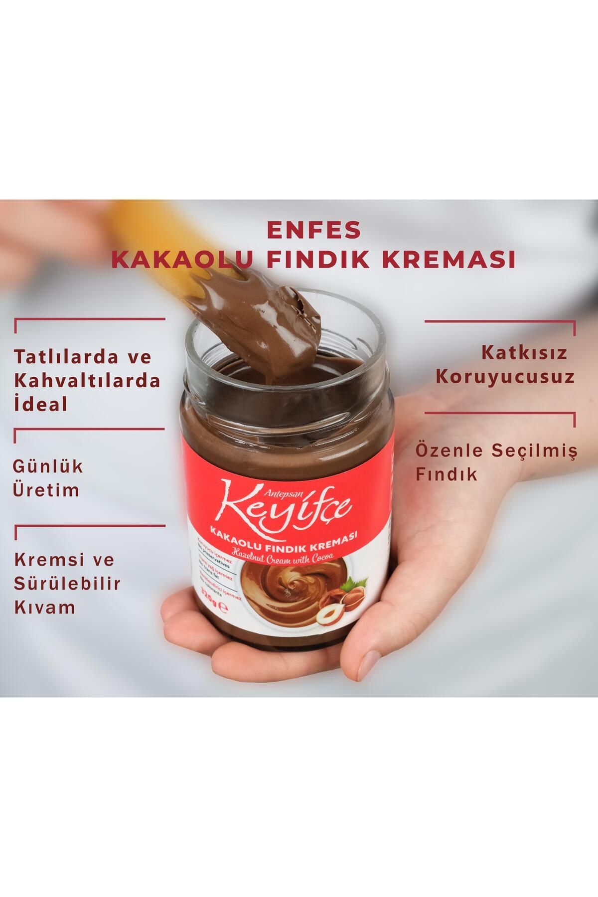 keyifçe Kakaolu Fındık Kreması 320 gr Fiyatı, Yorumları - Trendyol