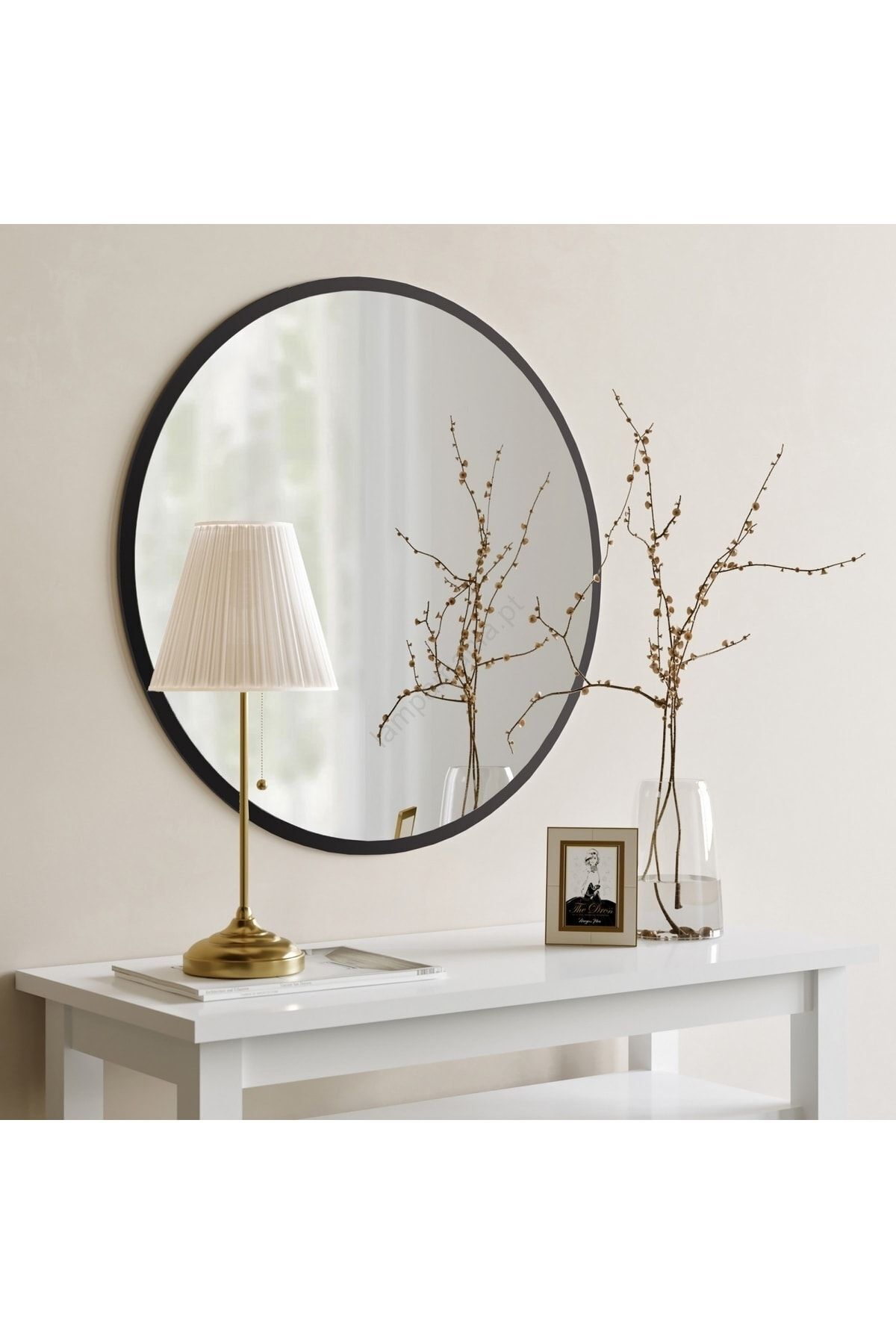 KASES HOME Suel House Siyah Dekoratif Yuvarlak Antre Hol Koridor Duvar ...