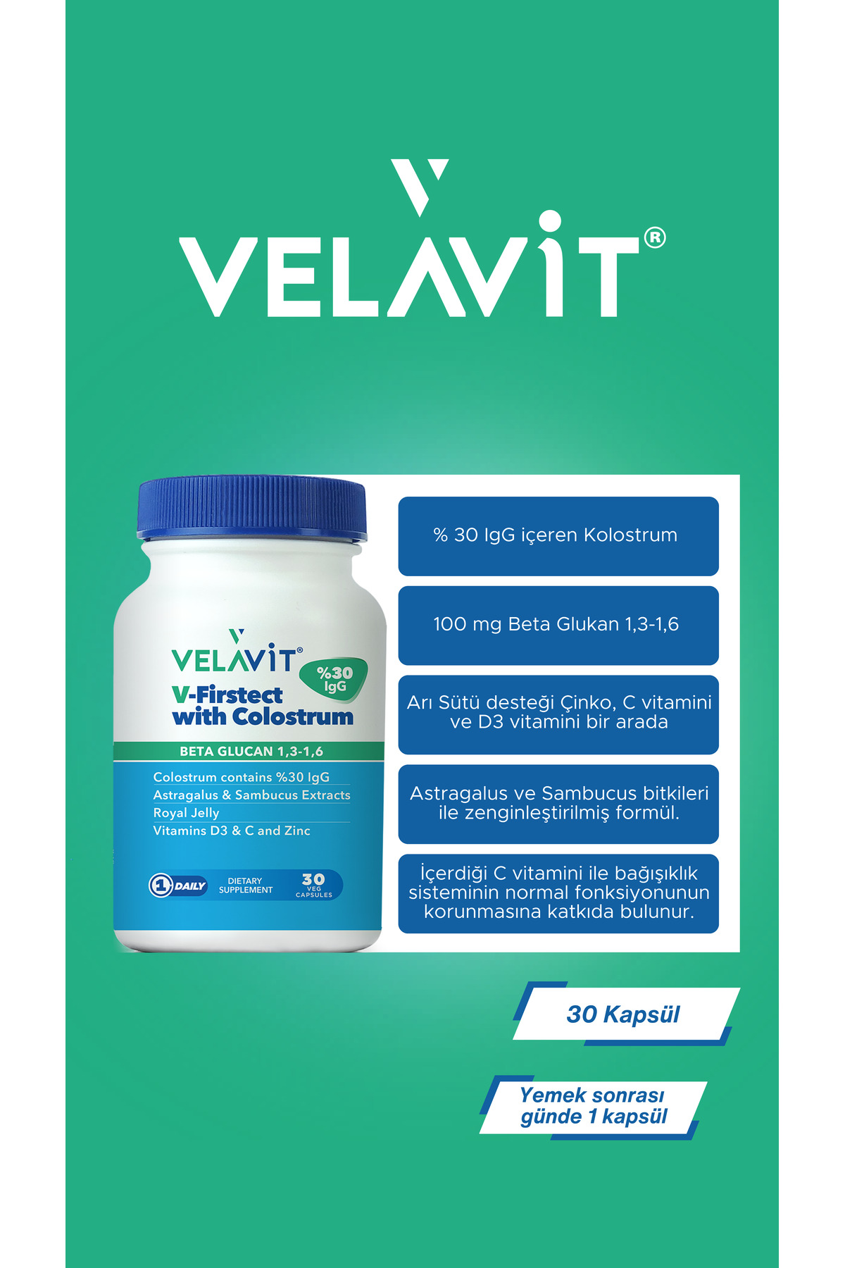 Velavit V-Firstect with Colostrum Fiyatı, Yorumları - Trendyol