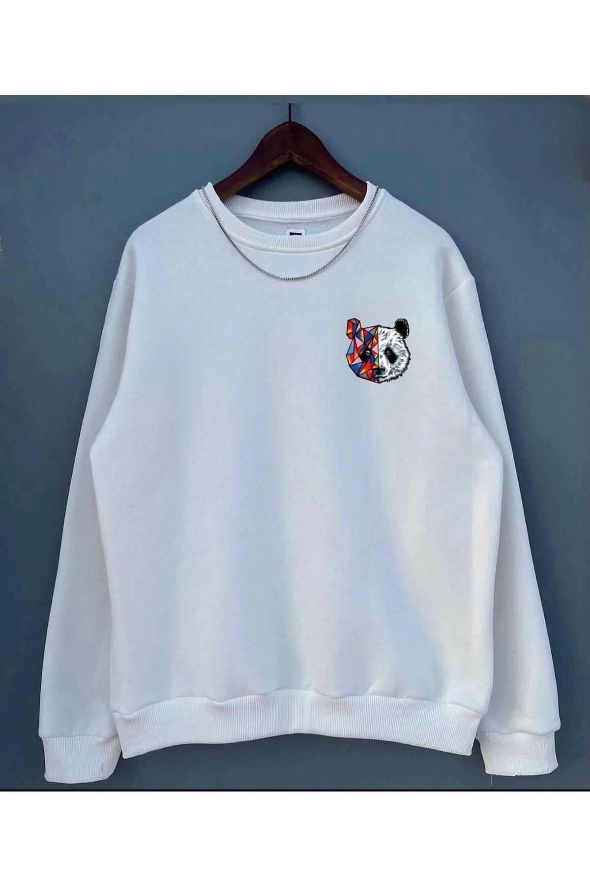 DWN WEAR Unisex Panda Baskılı Beyaz Sweatshirt Fiyatı, Yorumları - Trendyol