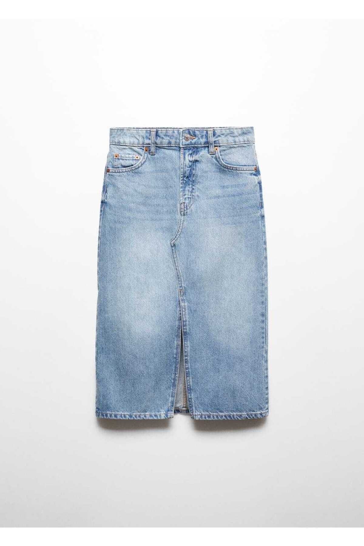 MANGO Midi denim etek Fiyatı, Yorumları - Trendyol