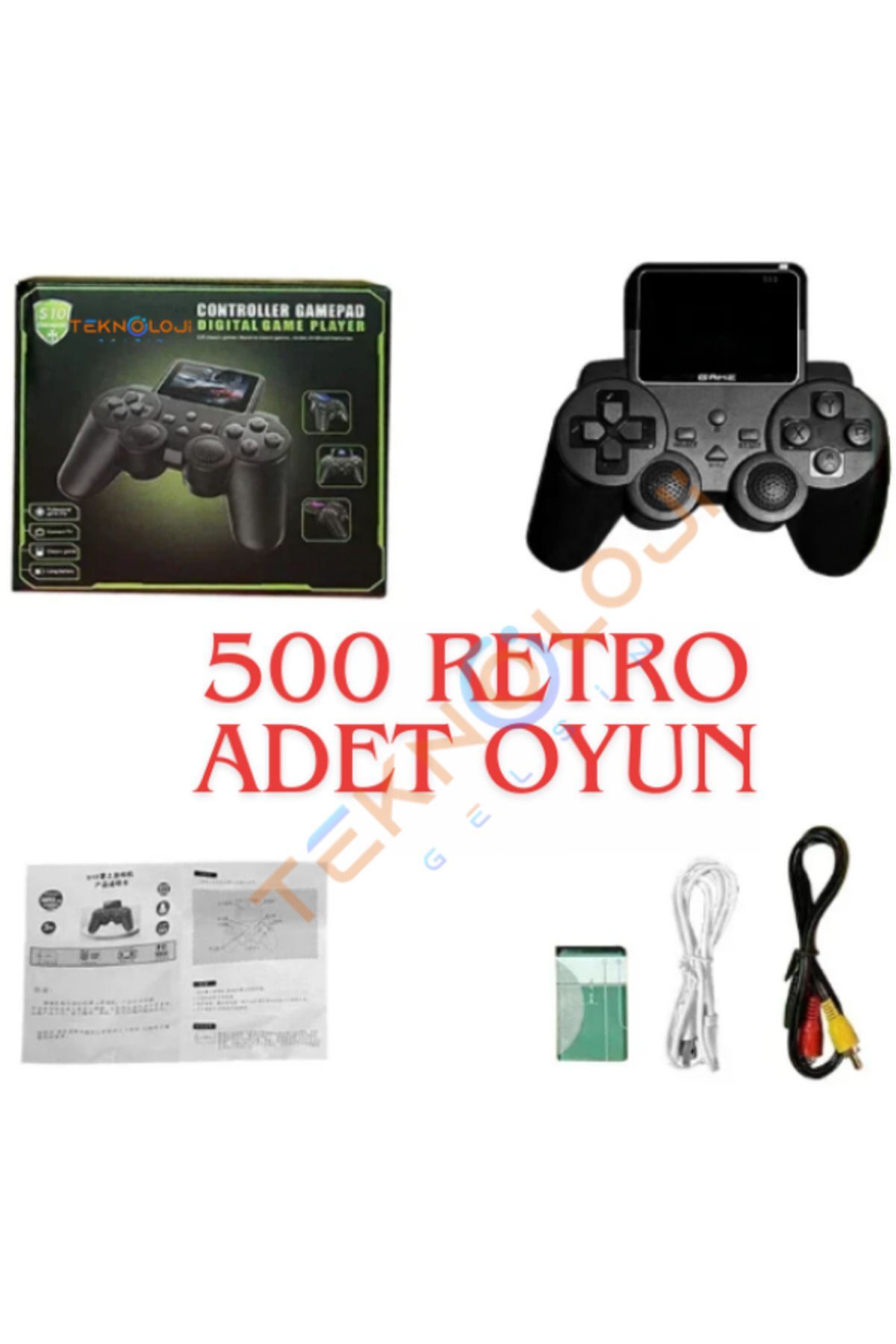 Teknoloji Gelsin Atari S10 Oyun Konsolu 500 Adet Nostalji Retro Oyun ...