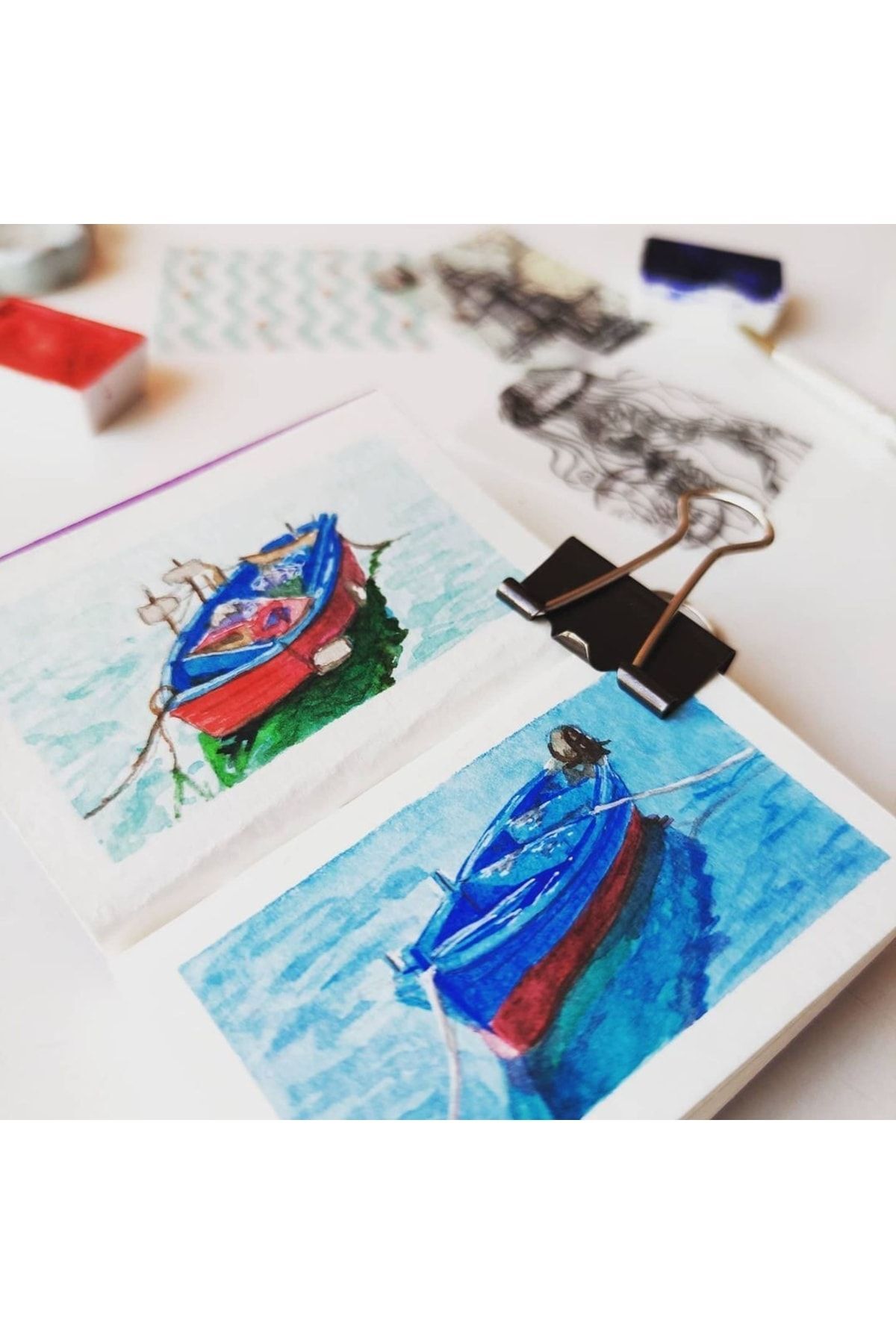 Poli Art Design Minyatürler Için Eskiz Defteri (suluboya Ve Grafik Için ...