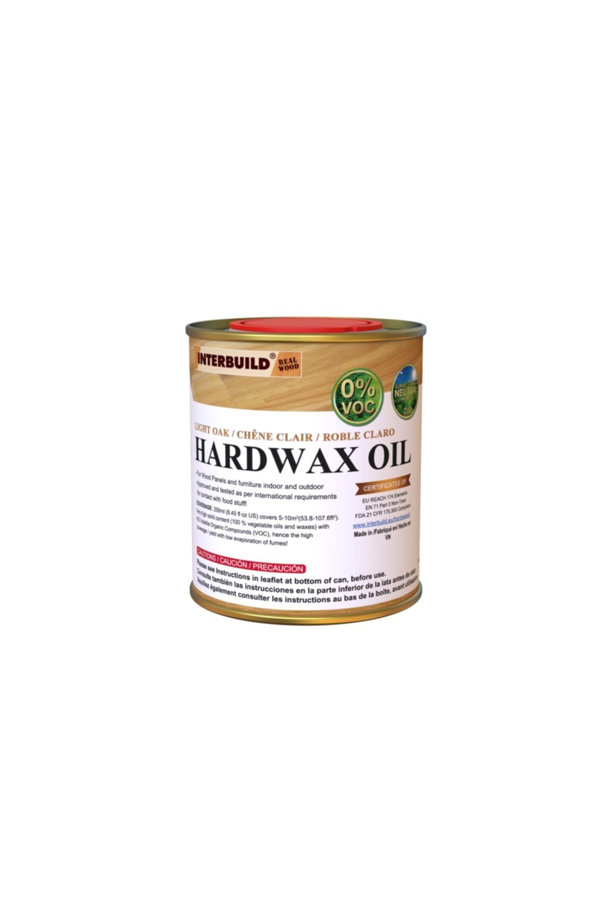 INTERBUILD REAL WOOD Interbuild Hardwax Oil (0%) Voc 250 Ml Mobilya Ve ...