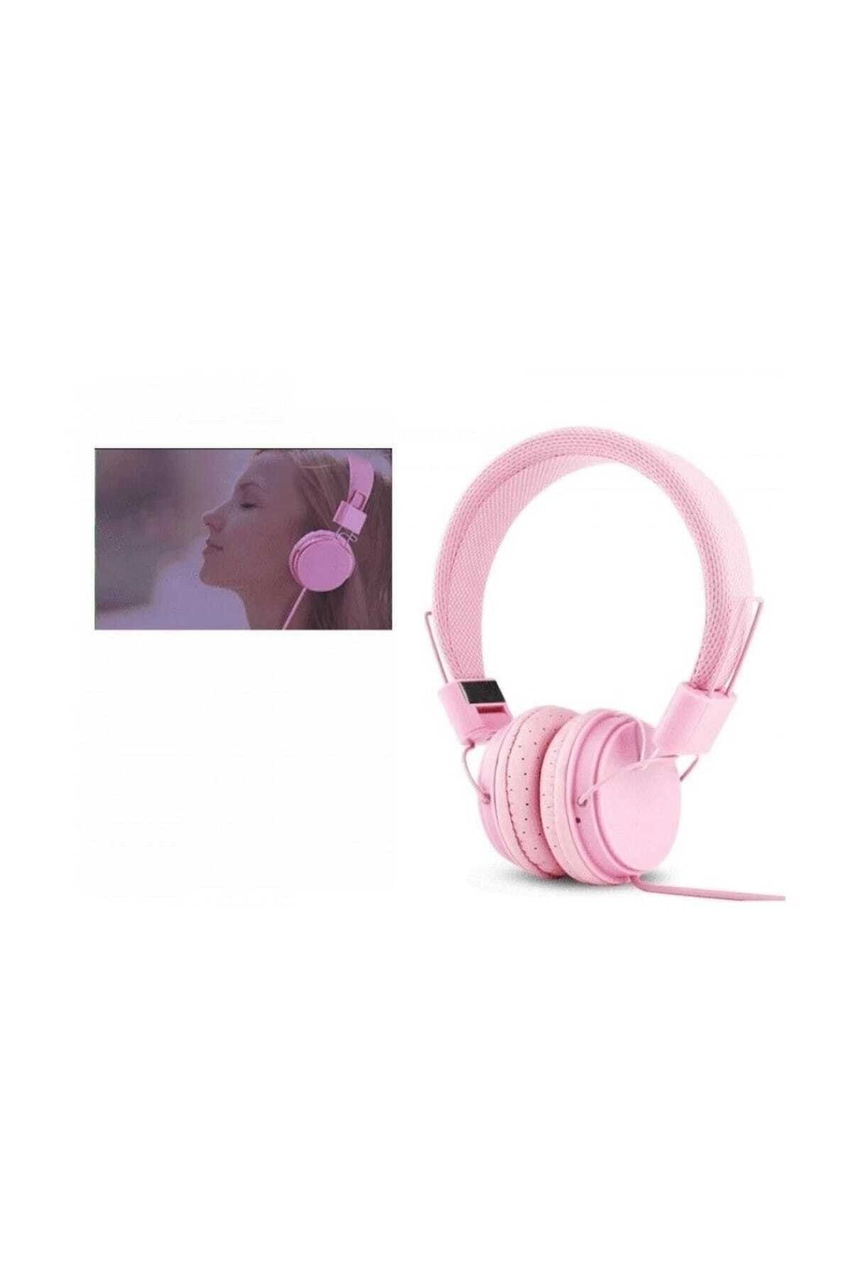 Color Mikrofonlu Kafa Bantlı Renkli Kulaklık EP05 Pembe Fiyatı ...