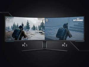 Samsung 57 4K UHD 1000R Curved Ultra Lüks Oyuncu Monitör 240Hz 1ms ...