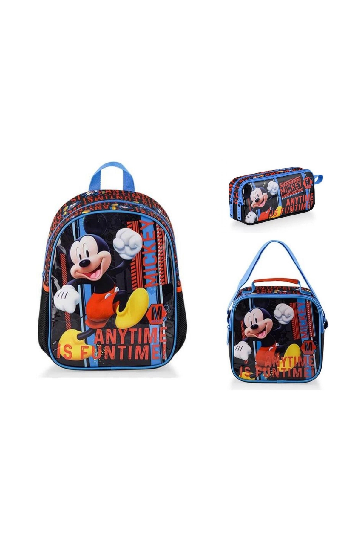 Mickey Mouse Micky Anaokulu Çantası Seti 3lü Funtime - Fiyatı, Yorumları