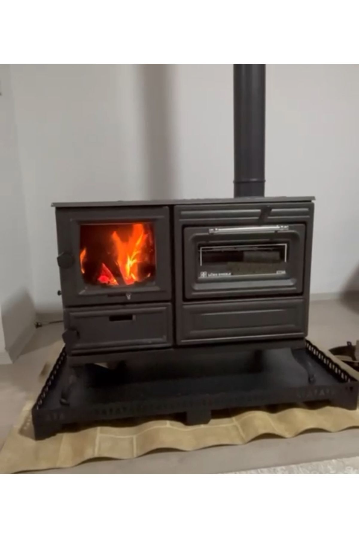 REKOR Lüks Enerji Etna Maxi Döküm Kuzine Soba Fırınlı Soba Şömine Soba Fiyatı, Yorumları - Trendyol