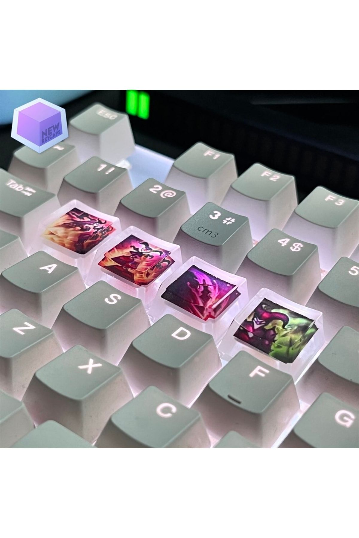 New Keycaps League Of Legends Lol Shaco Tuşları Q-w-e-r Mekanik Klavye ...