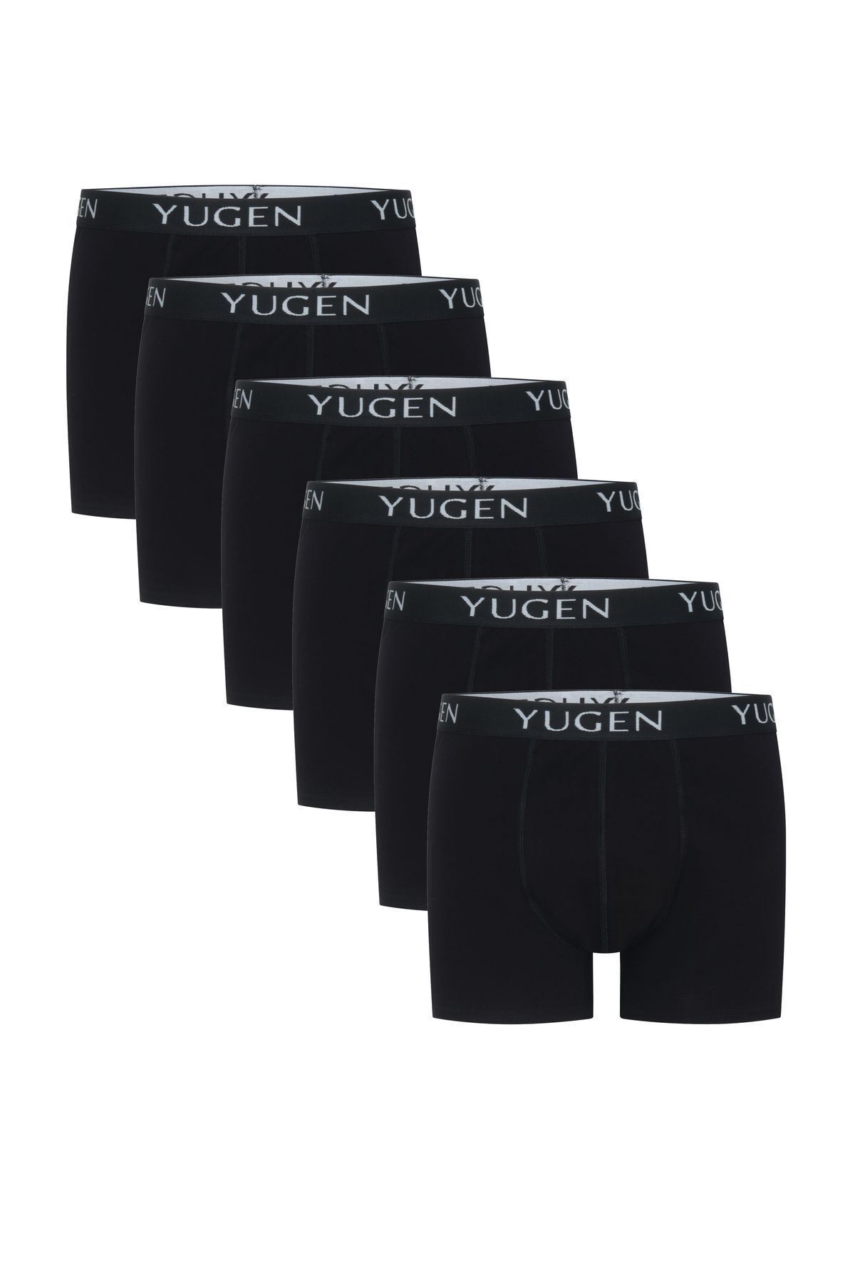 Yugen Erkek Boxer %100 Pamuklu Esnek Likralı 6’lı Paket Premium Kutu ...