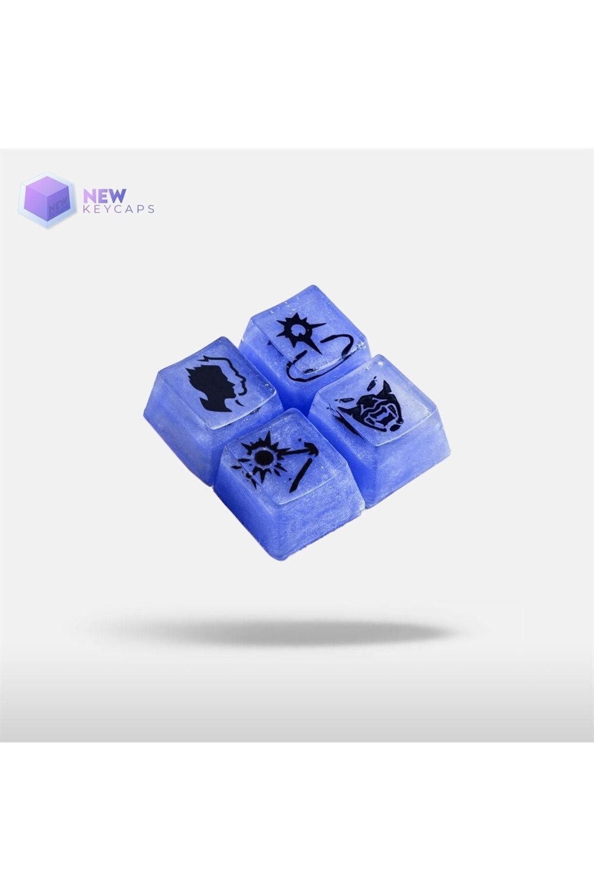 New Keycaps Valorant Yoru Tuşları Q-e-x-c Mekanik Klavye Tuşu Artisan ...