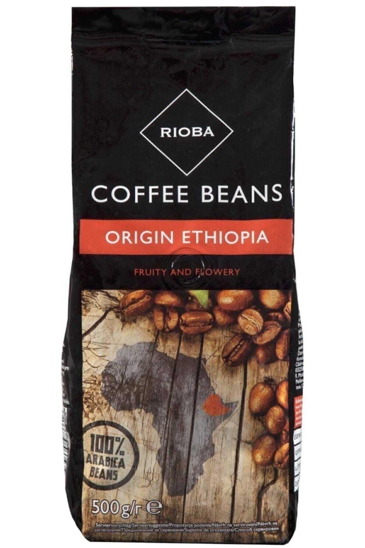 Rioba Coffee Beans Arabica Origin Ethiopia Çekirdek Kahve Etiyopya 500 ...