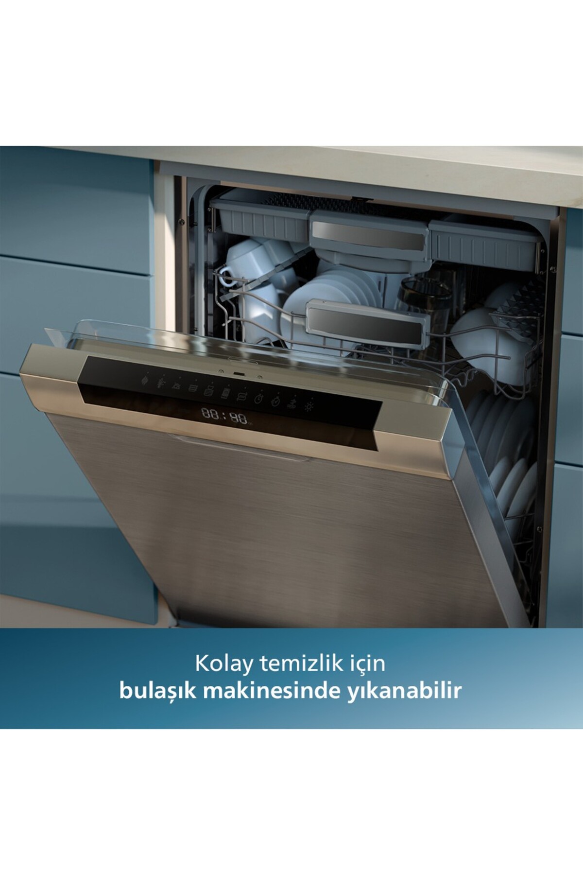 Philips YENİ SERİ NA350/00 Çift Hazneli Airfryer 3000 Serisi, 2 Hazneli ...