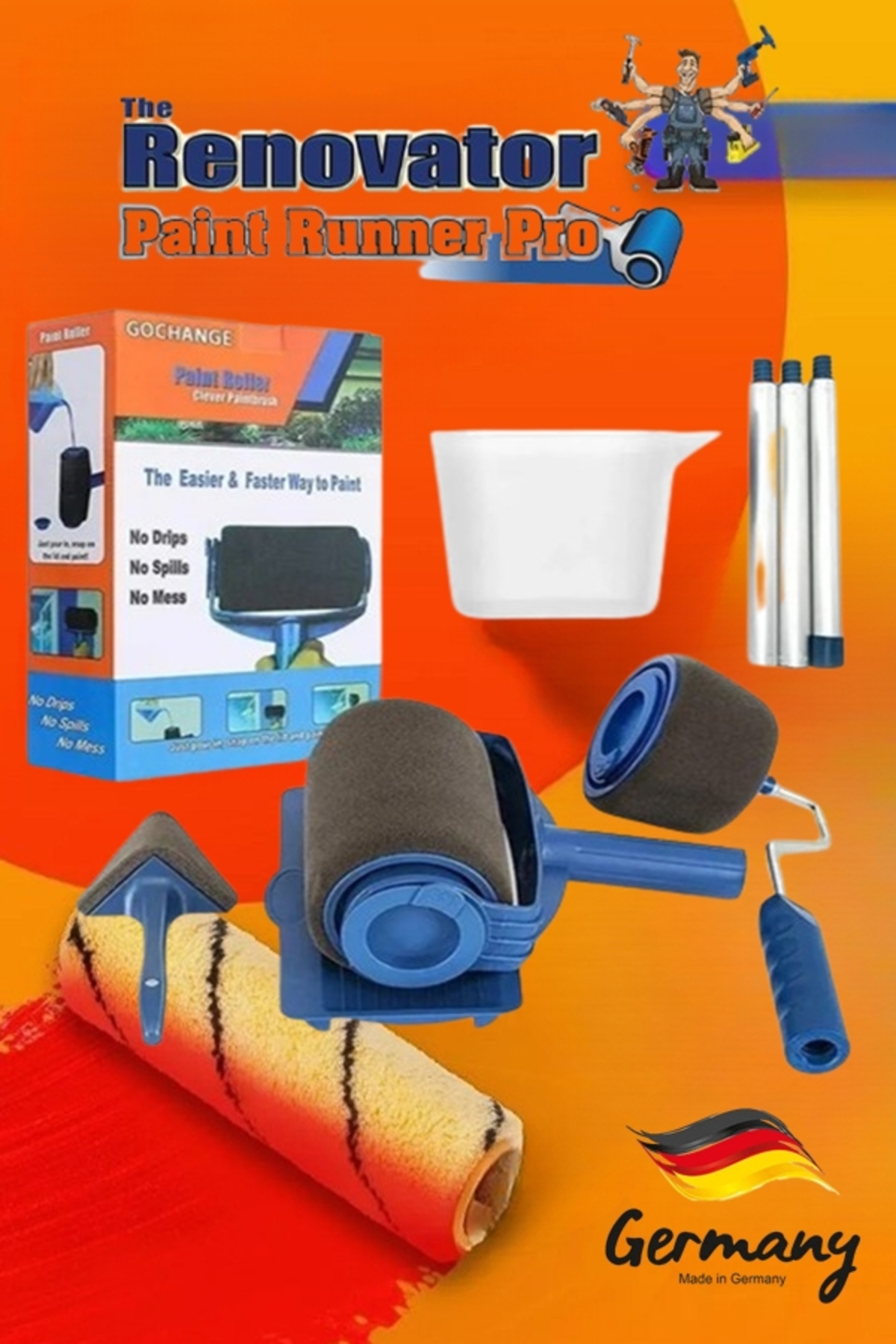 Xolo Renovator Paint Runner Pro Damlatmayan Alman Boya Badana Seti ...
