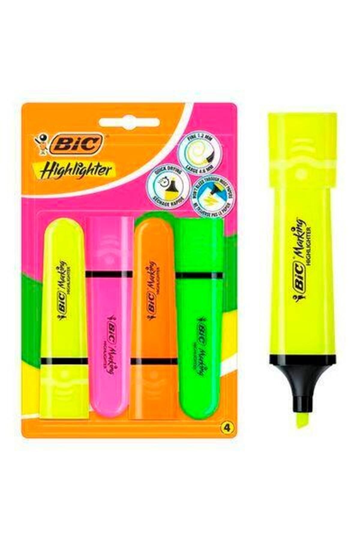 Bic Marking Flat Highlighter 4lü Blister Canlı Renkler - Fiyatı, Yorumları