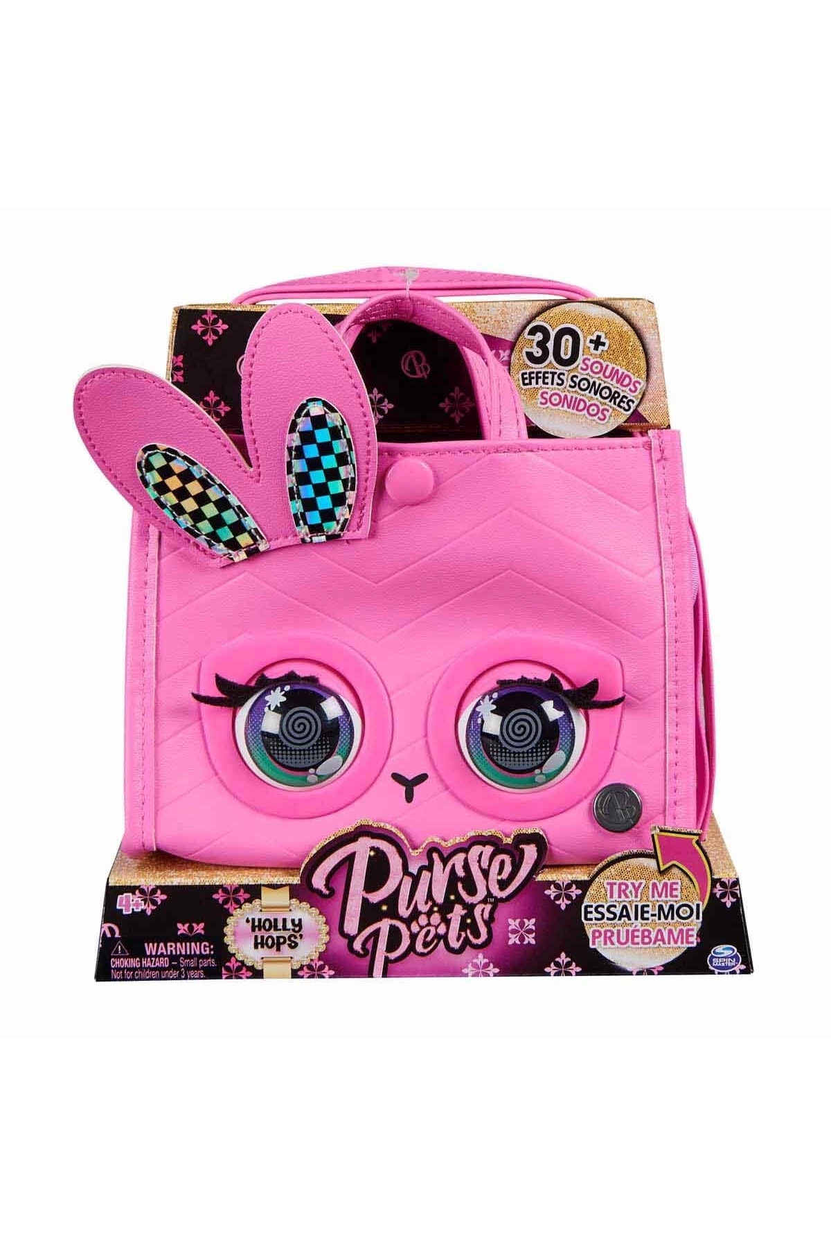 Spinmaster Purse Pets Holly Hops Bunny Göz Kırpan İnteraktif Çanta ...