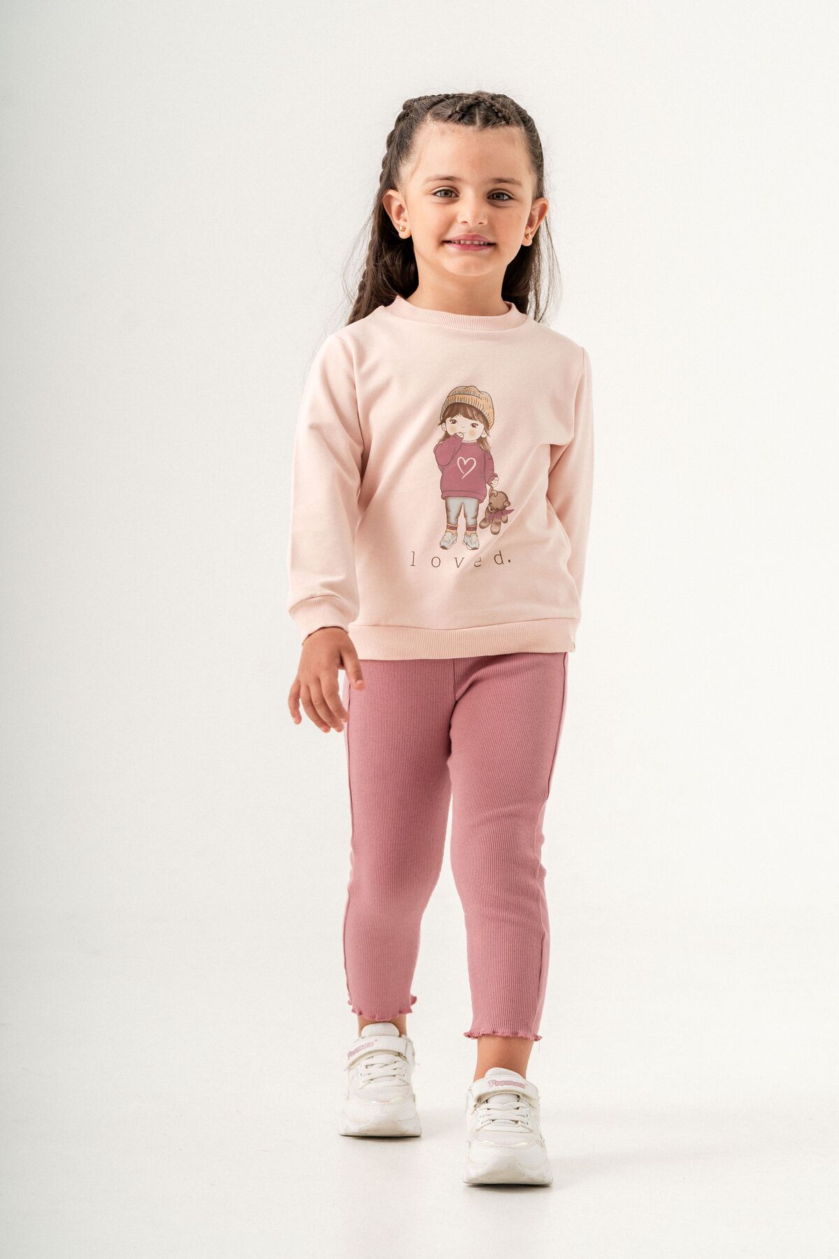 Tuffy Kids KIZ ÇOCUK BASİC BASKILI TAYTLI LASTİKLİ GÜNLÜK MEVSİMLİK ...