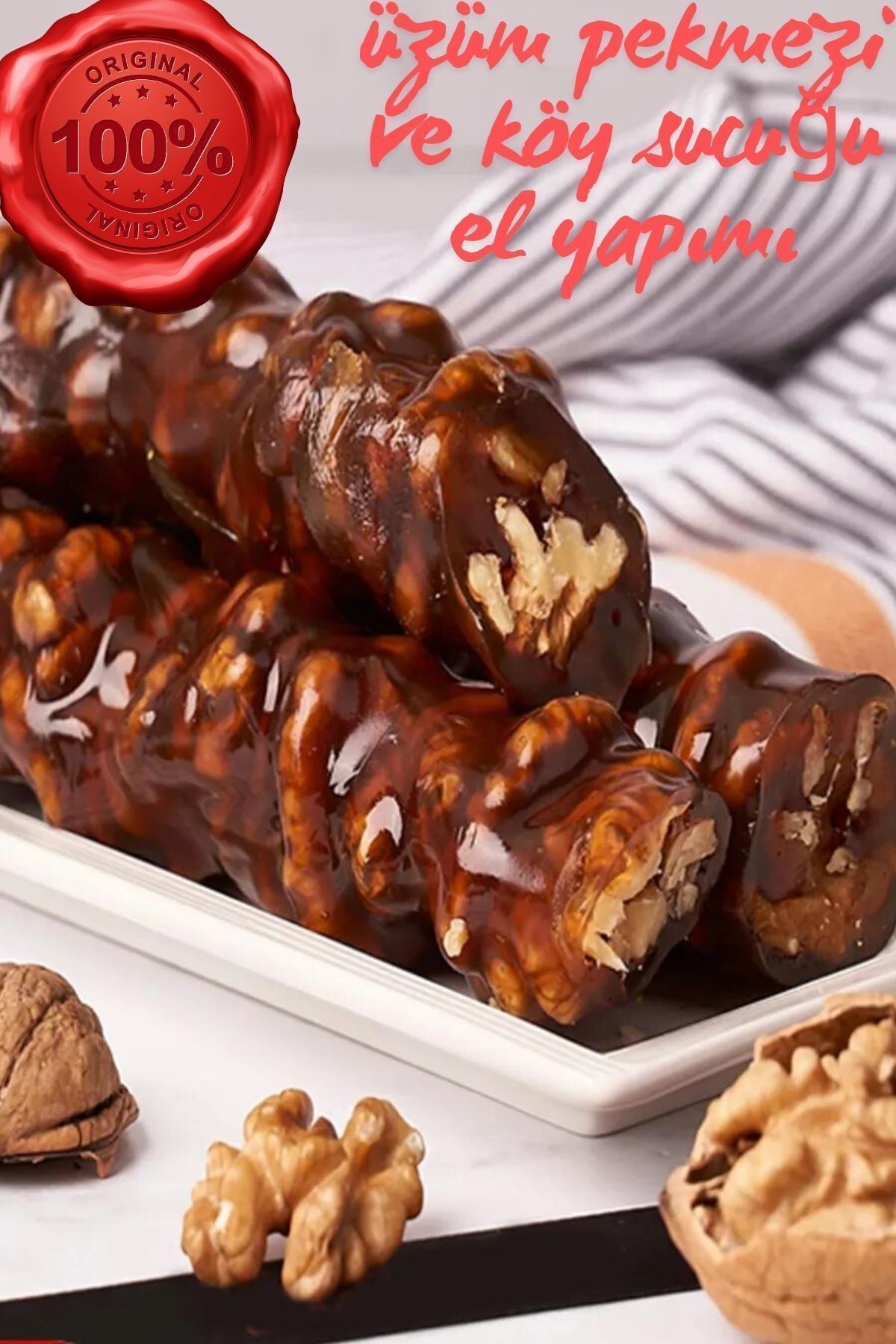 VERANT Bol Cevizli Sucuk %100 Üzüm Pekmezli 500grFiyatı, Yorumları ...
