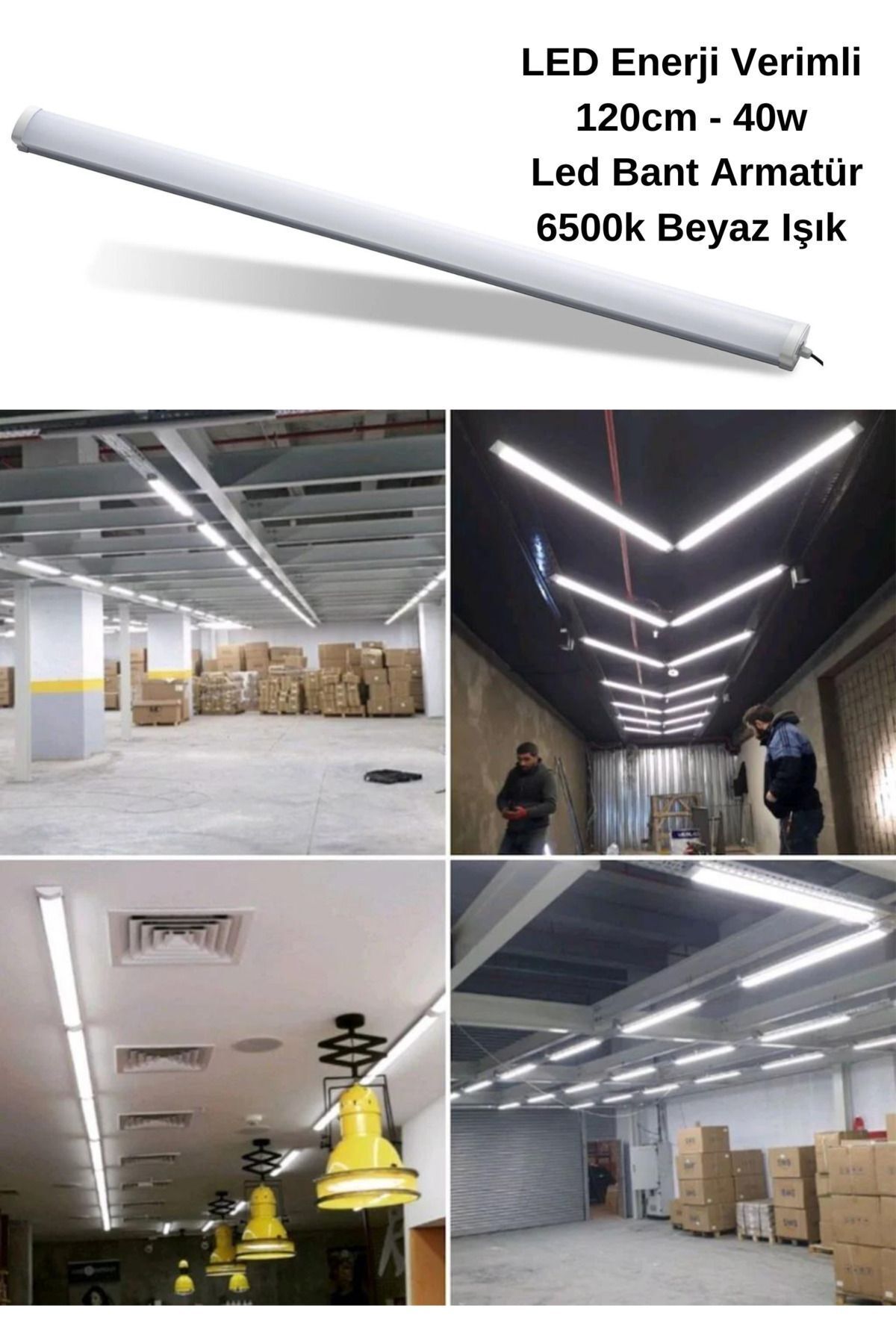 Genel Markalar 2 Adet - 120cm - 40w - Led Lamba Bant Armatür 6500k ...