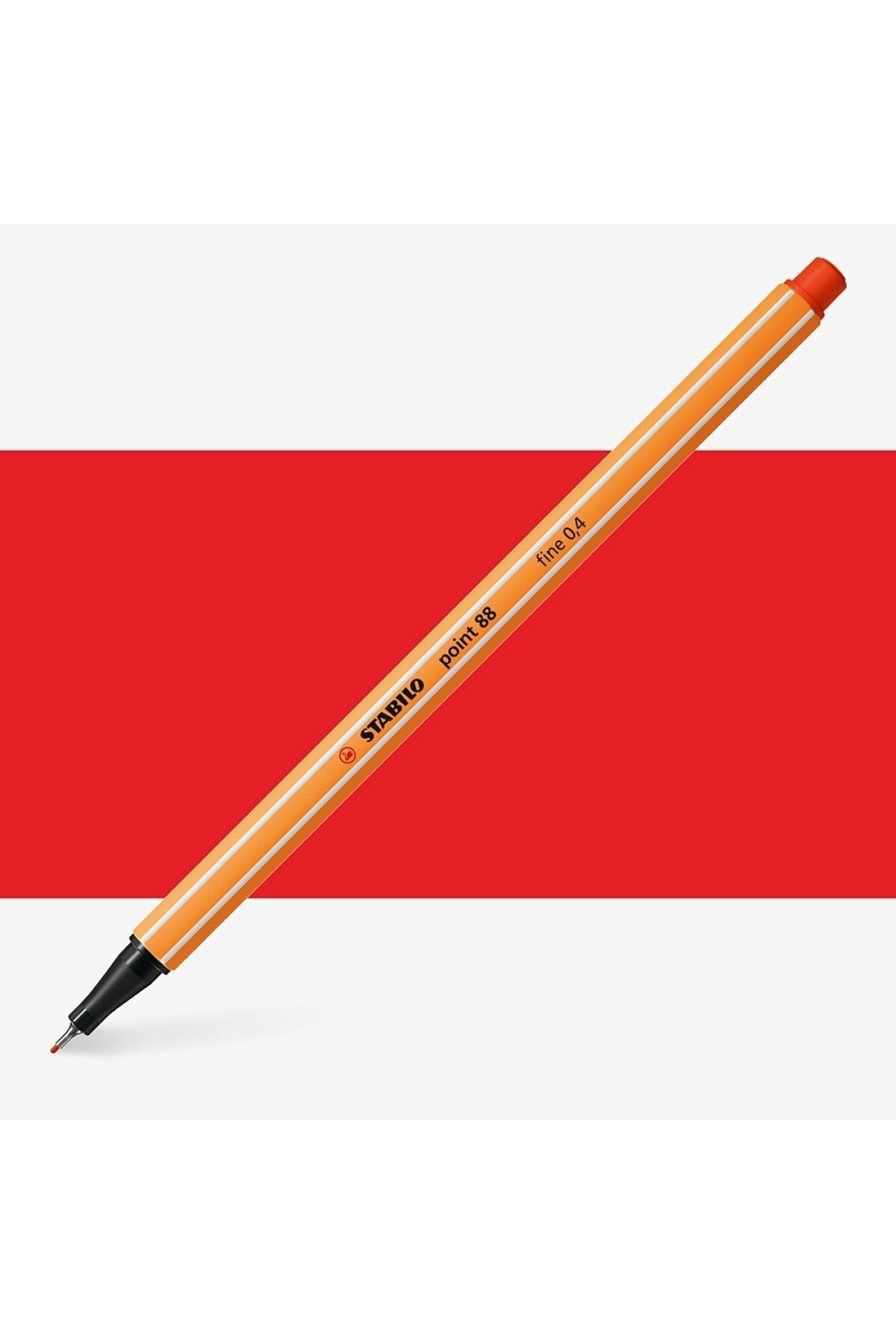 Stabilo Point 88 Fineliner Pen 0.4mm Ince Keçe Uçlu Kalem Kırmızı ...