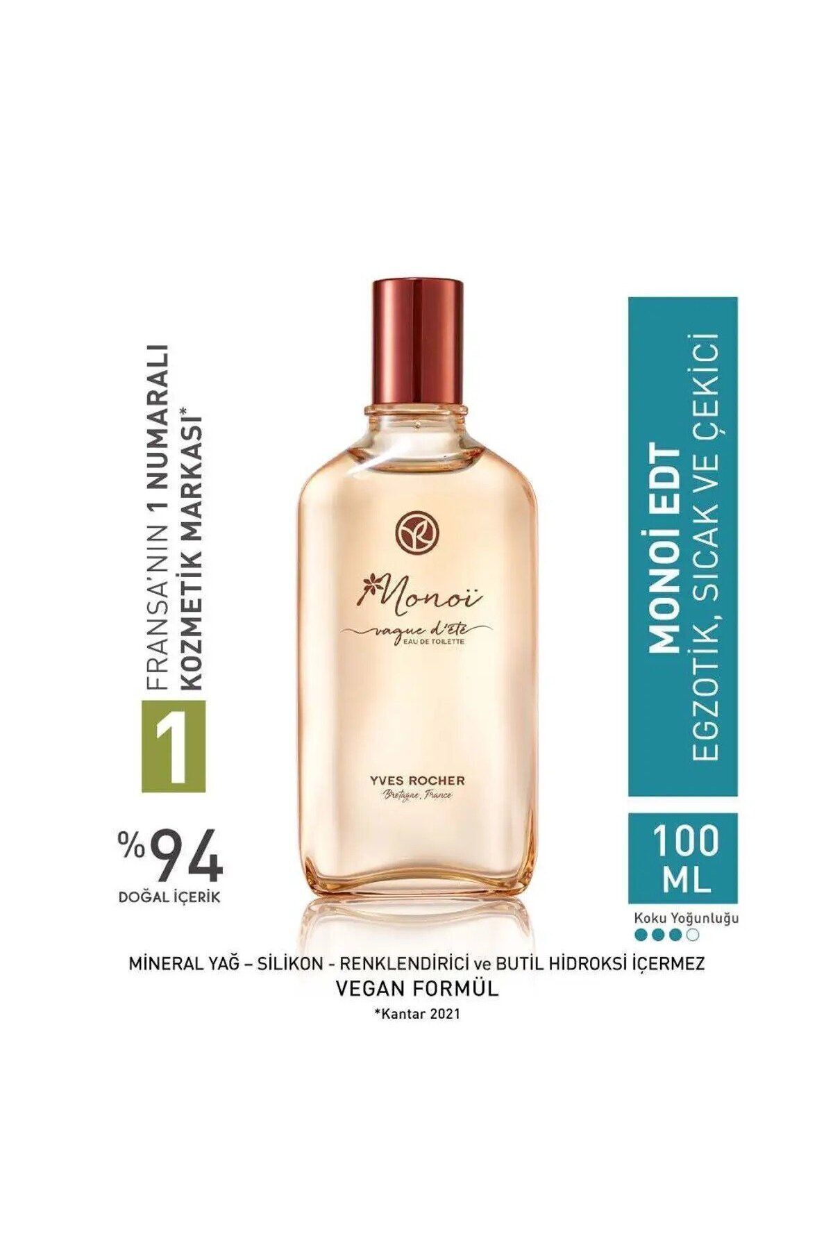 Yves Rocher Warm note of tiare flower, summer breeze EDT Monoi Perfume ...