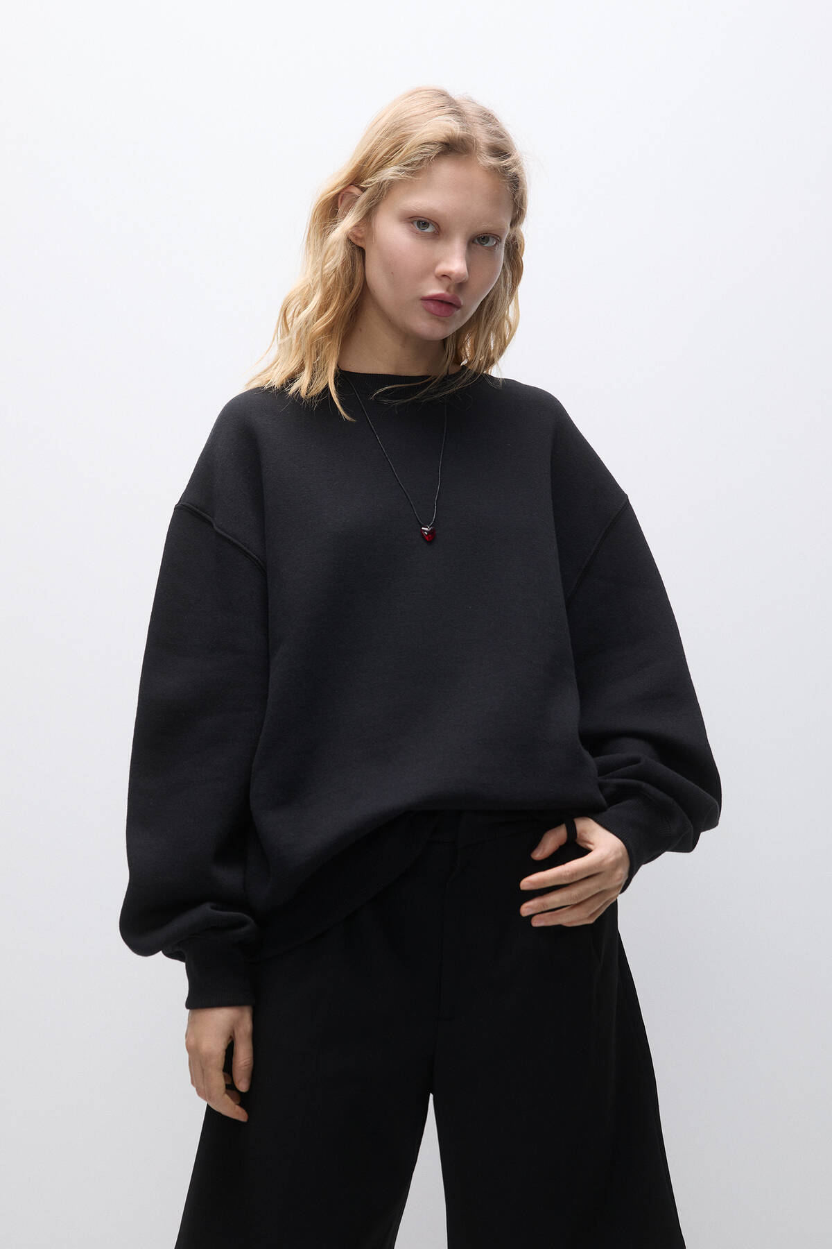 Pull & Bear Basic oversize sweatshirt - Fiyatı, Yorumları