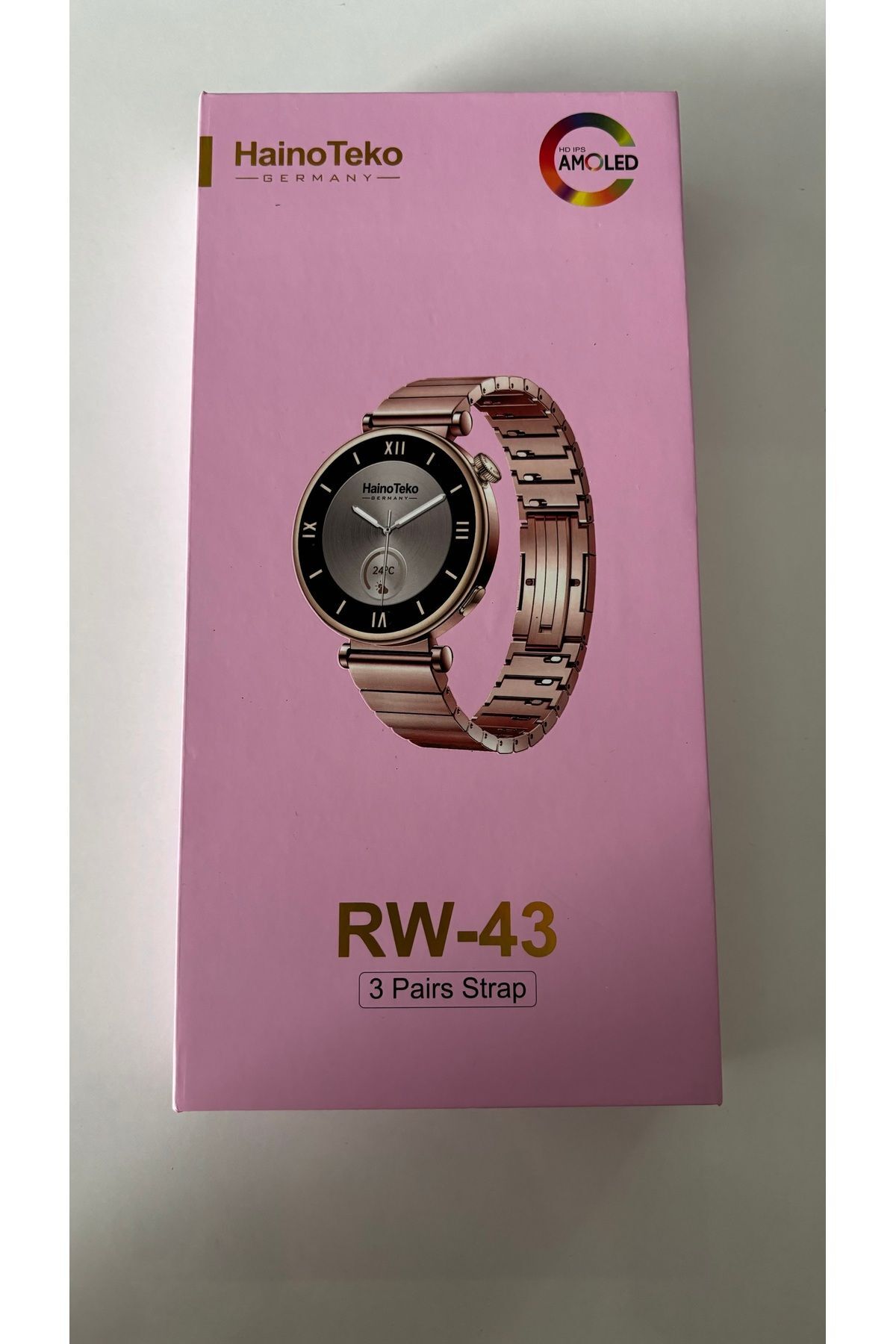 GESELEKTRO Haino Teko Germany RW-43 Amoled Ekran 3 Kordon Bileklik Hediyeli Akıllı Saat HTRW43 ...