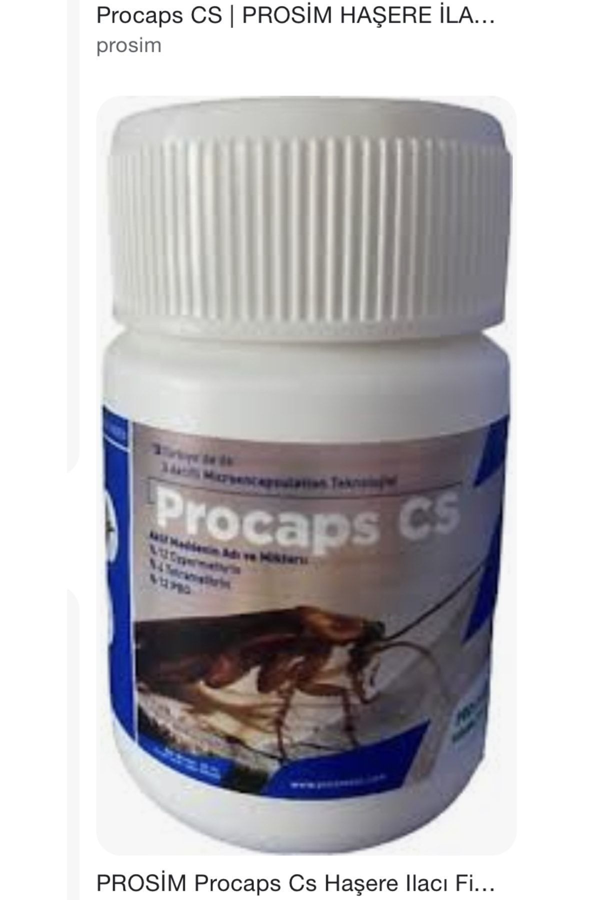 Procaps Cs Haşere İlacı Kene Kovucu 3 Ay Etkili 50 ml Fiyatı, Yorumları ...