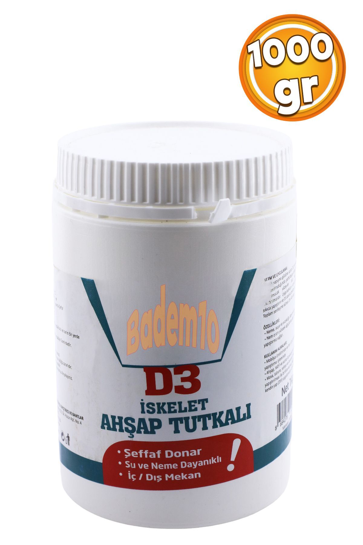 Badem10 D3 Iskelet Ahşap Tutkalı (1 KG) Şeffaf Mobilya Mdf Sunta Tahta ...