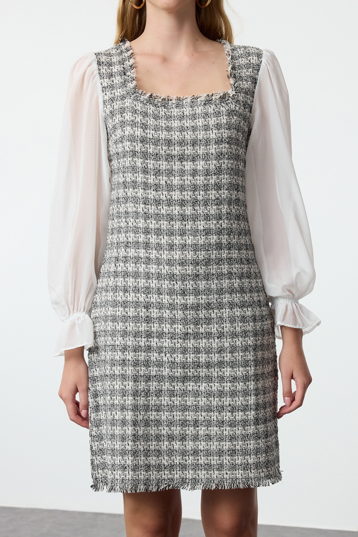 Trendyol Collection Plaid Patterned Colorful Mini Dress - Twoaw21el0532 ...