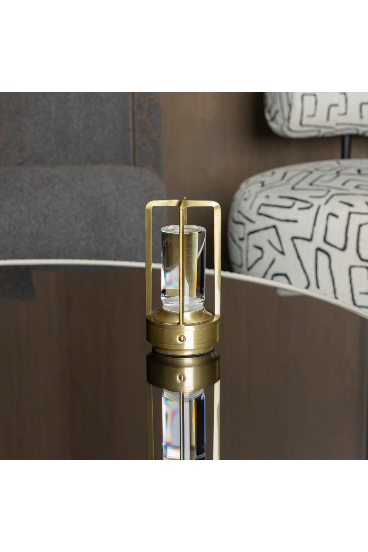 LAMBAM CLARA DİMMERLİ ŞARJLI KRİSTAL AKRİLİK FENER MASA LAMBASI ...