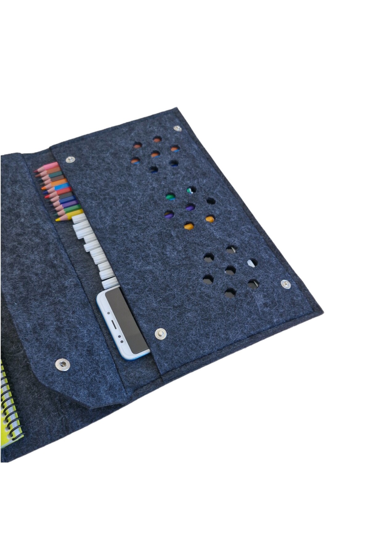 Next Craft Kalemlik Resim Çantası Doğal Keçe Tablet Defter Boya Seti ...