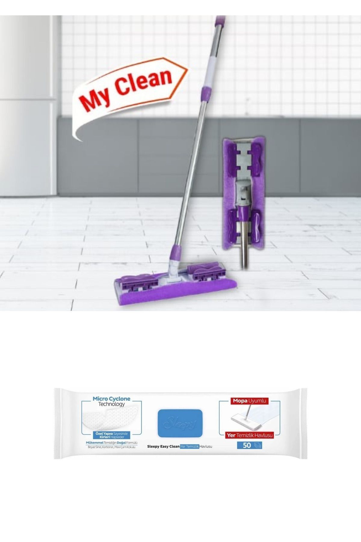My Clean & Clear MICRO CLEAN MOP + SLEEP EASY CLEAN YER TEMİZLİK ...